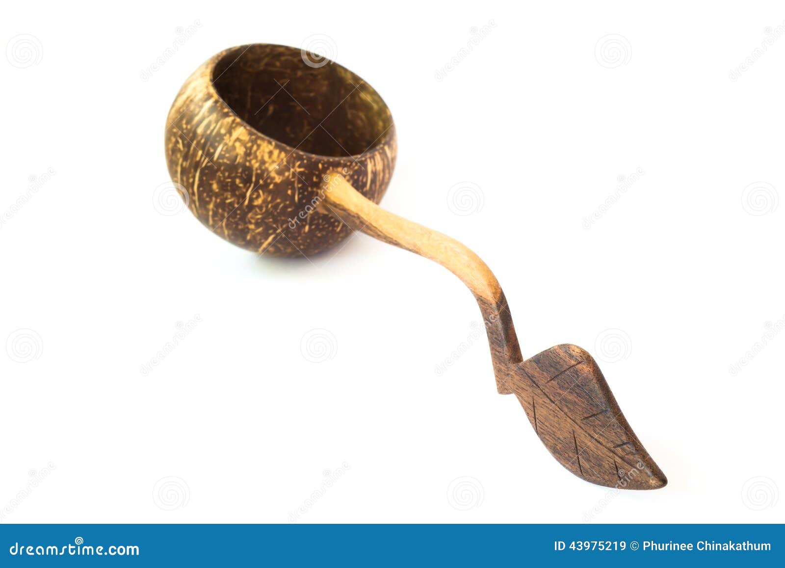 Coconut ladle stock image. Image of natural, dipper, food - 43975219
