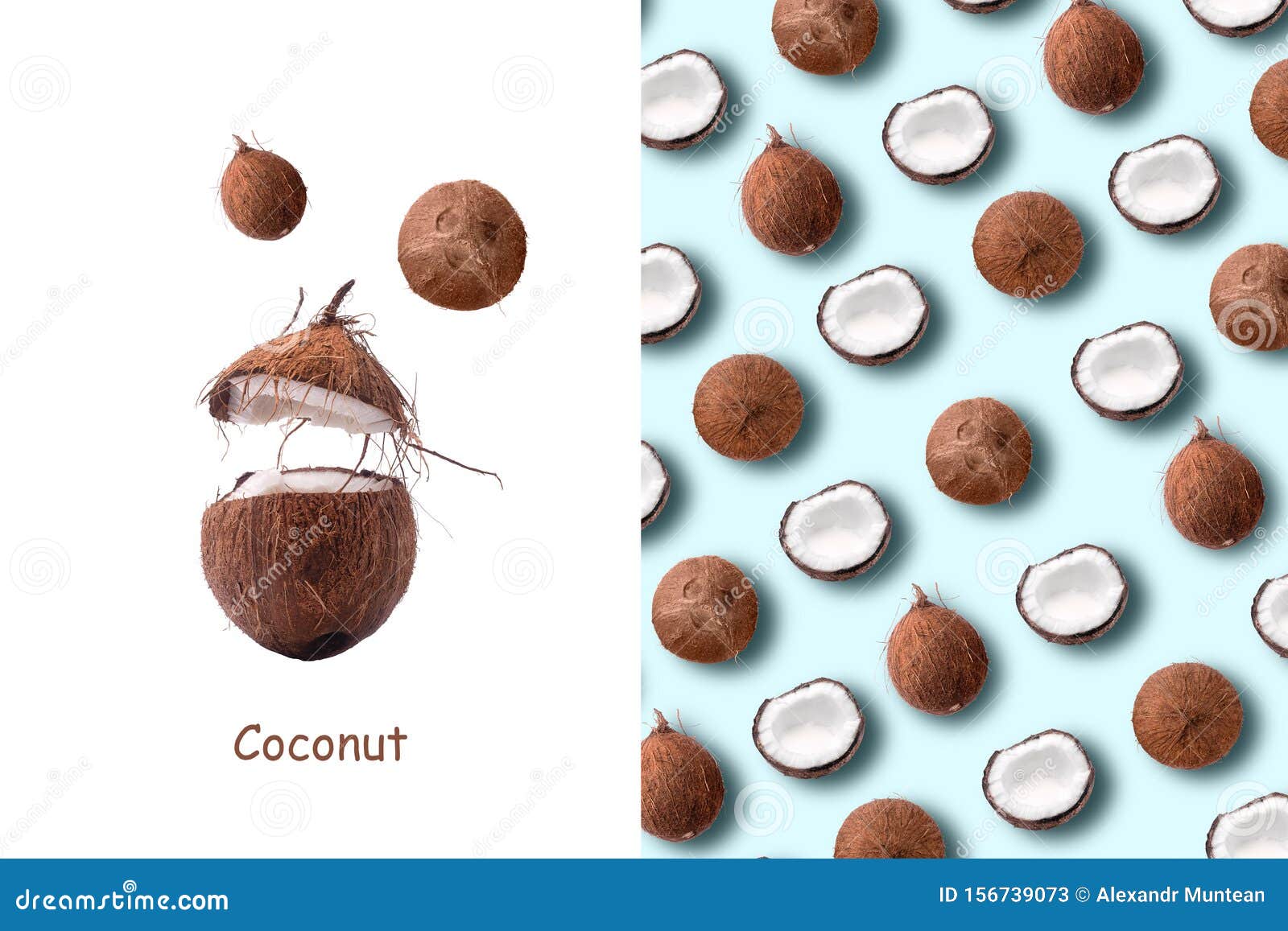 Coconut layout stock image. Image of ingredient, brown - 156739073