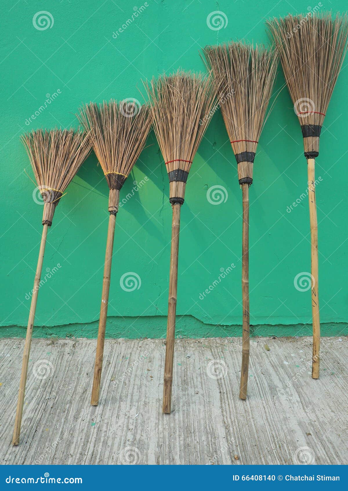 The coconut leaf brooms stock photo. Image of equipment - 66408140