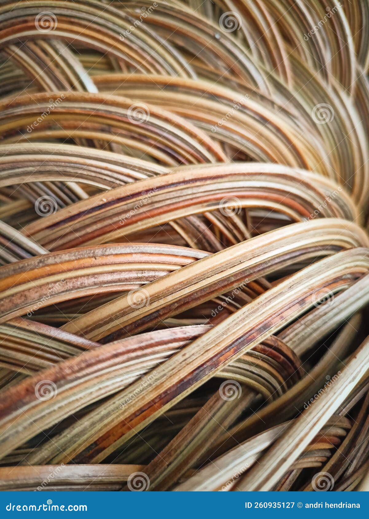 Coconut Leaf Rattan is Used for Making Plate Crafts Stock Image - Image ...