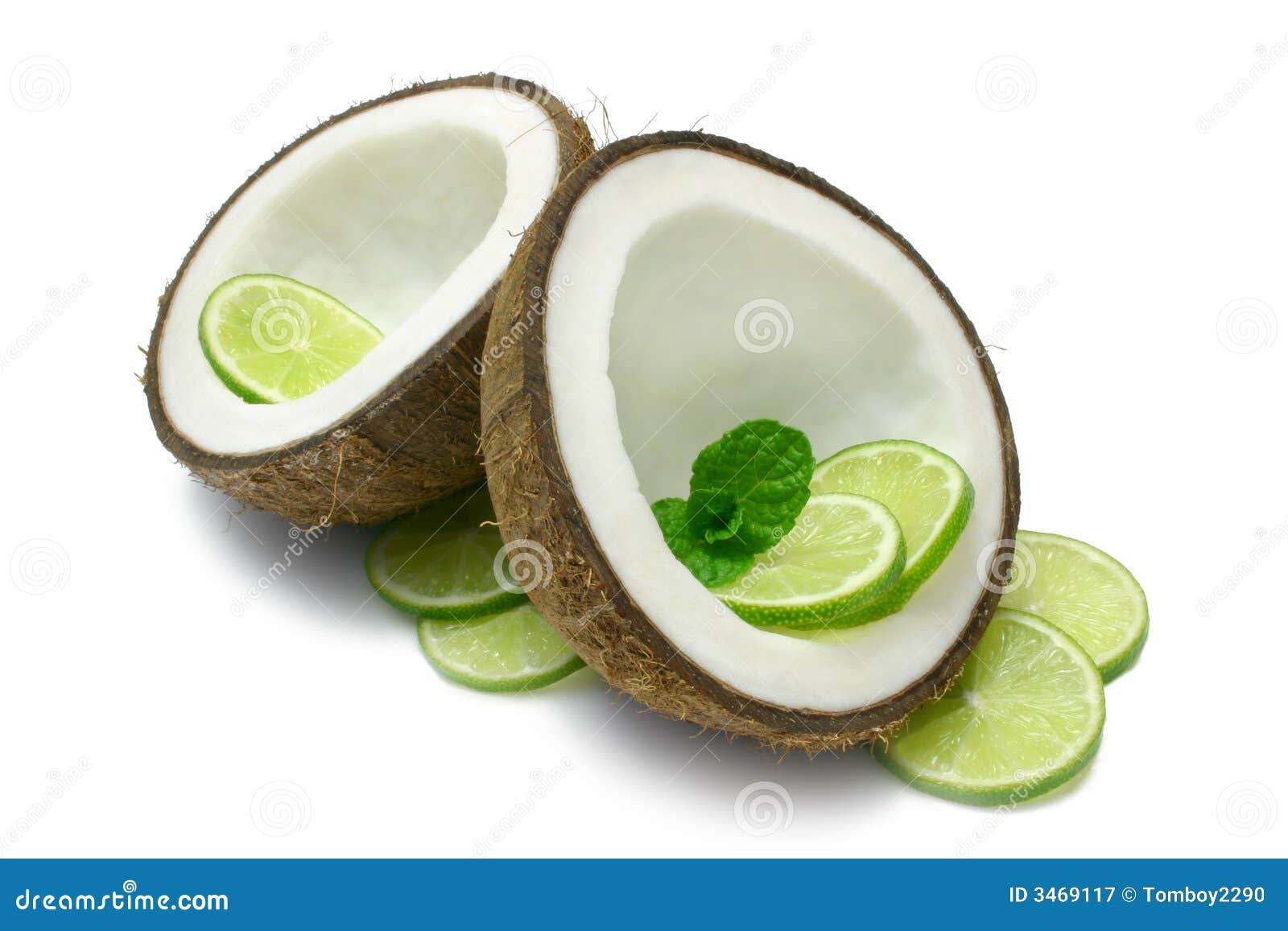 Coconut and Lime stock image. Image of flavour, white - 3469117
