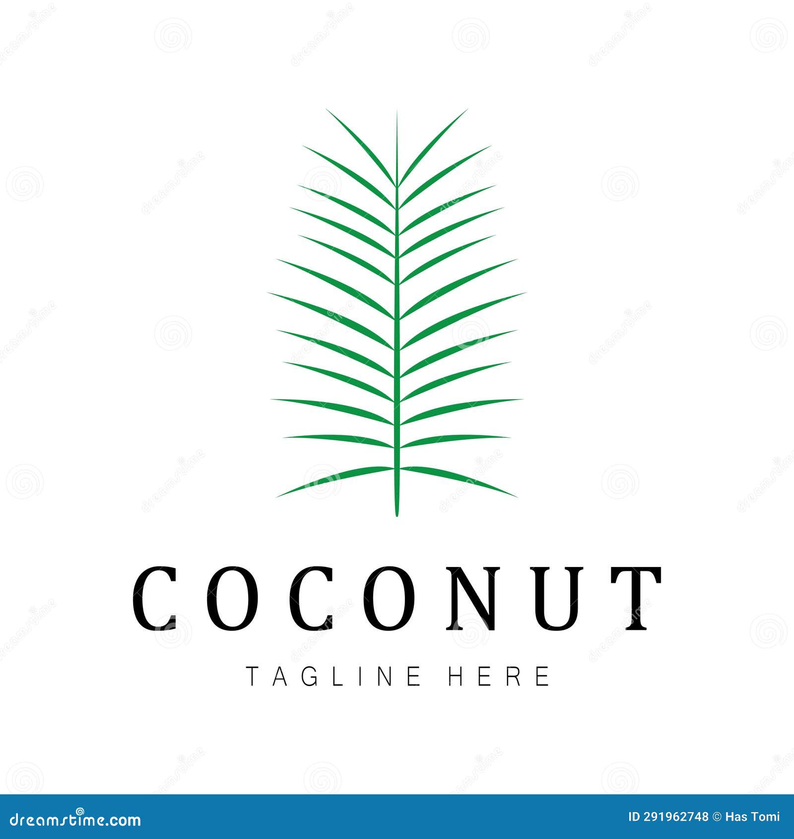 Coconut Logo Design Template Illustration Vector Stock Vector ...