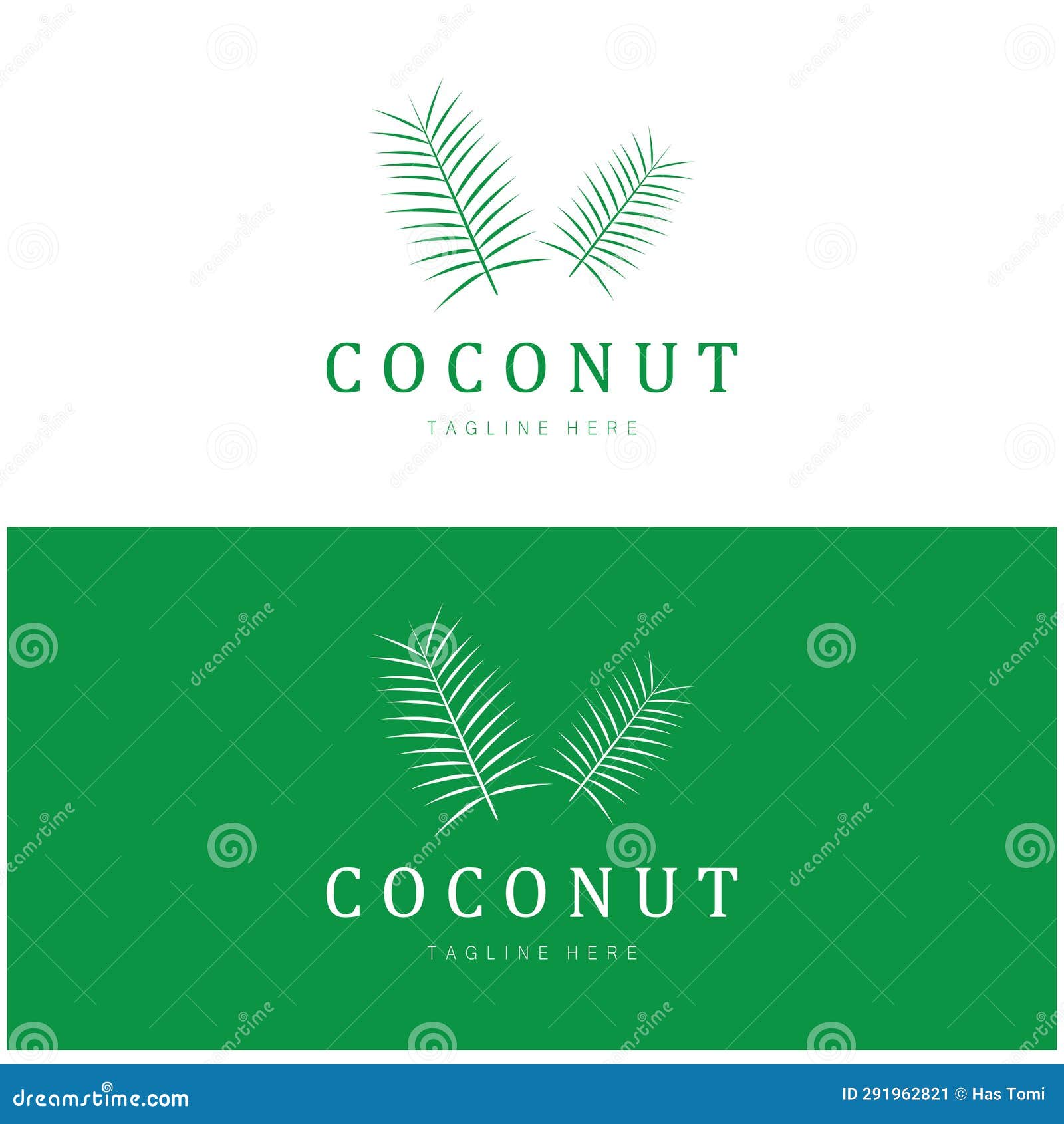 Coconut Logo Design Template Illustration Vector Stock Vector ...