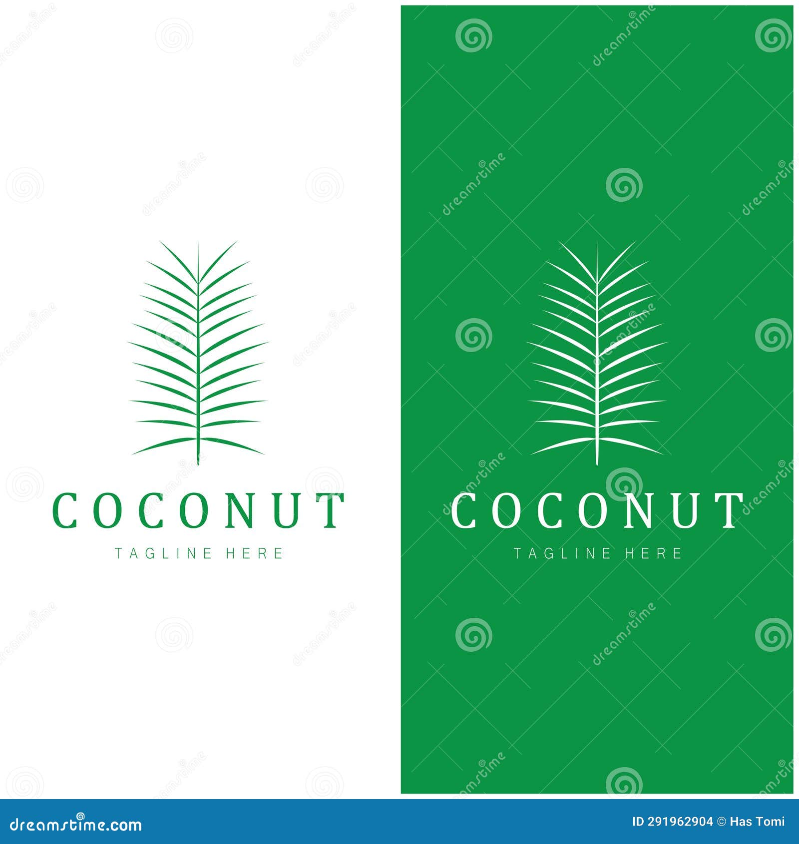 Coconut Logo Design Template Illustration Vector Stock Vector ...