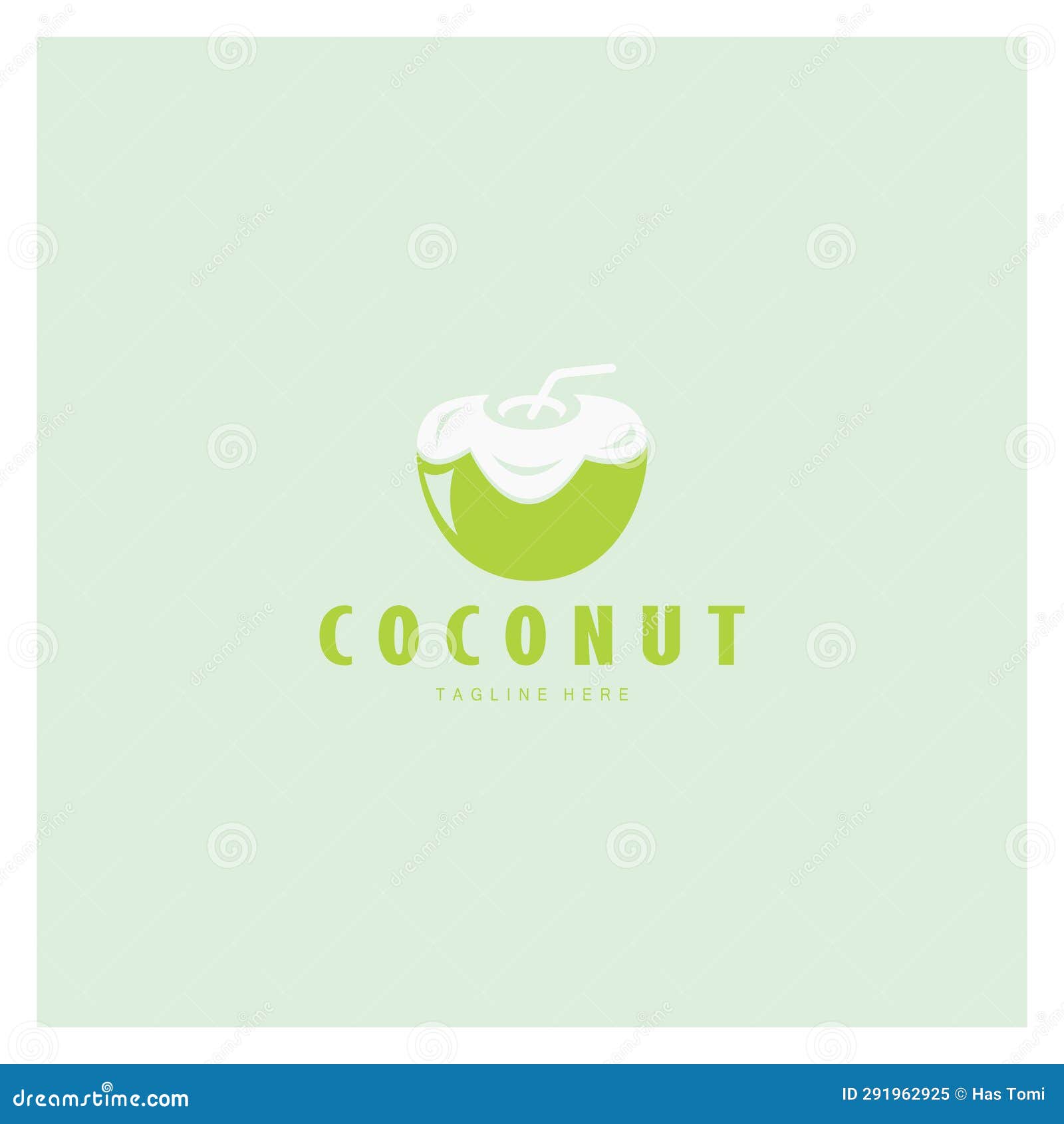 Coconut Logo Design Template Illustration Vector Stock Vector ...