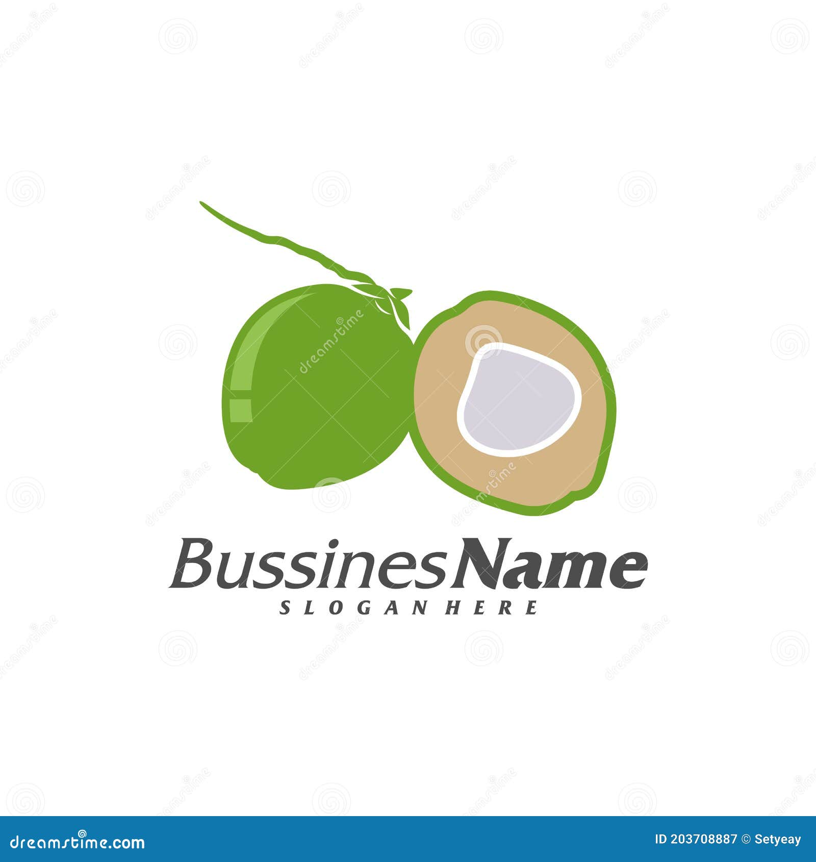 Coconut Logo Vector Template, Creative Coconut Logo Design Concepts ...