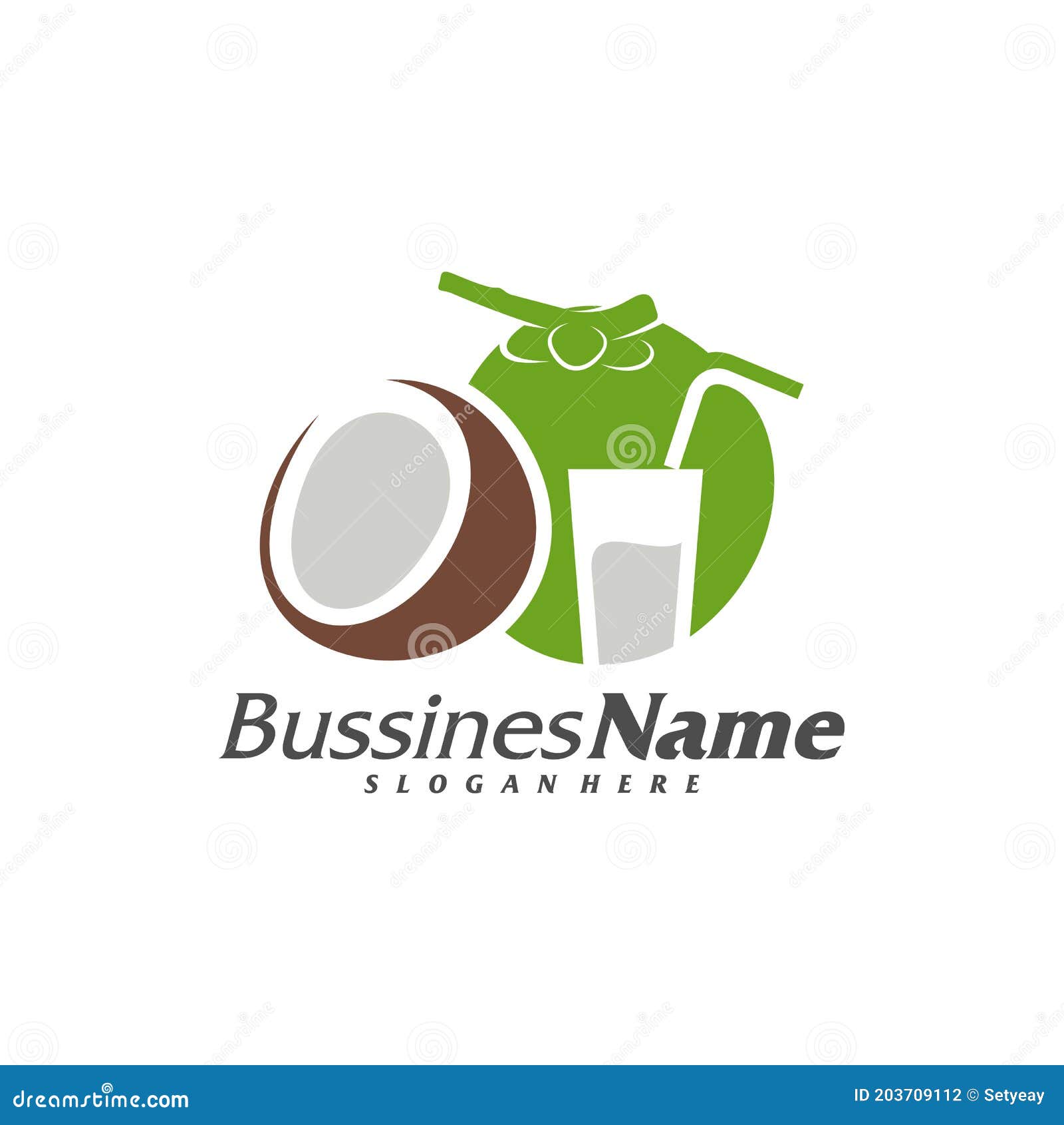 Coconut Logo Vector Template, Creative Coconut Logo Design Concepts ...