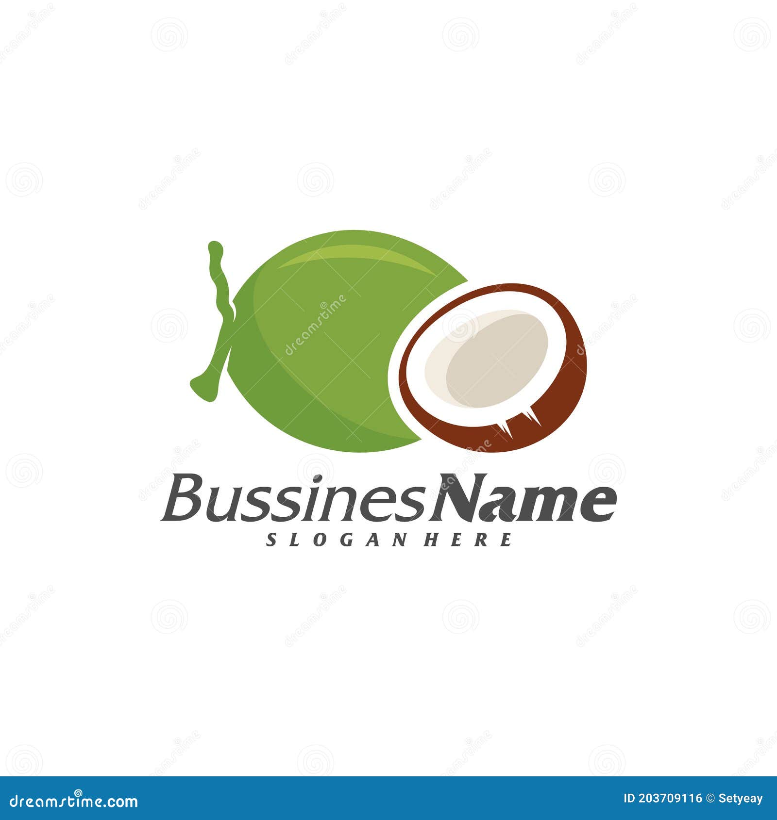 Coconut Logo Vector Template, Creative Coconut Logo Design Concepts ...