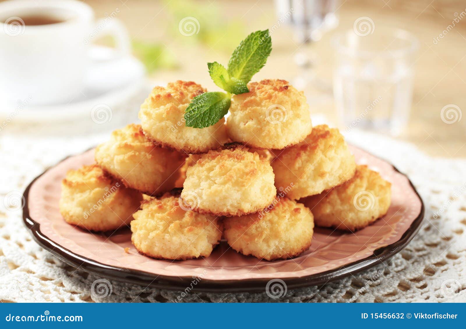 Coconut macaroons stock photo. Image of stack, fashioned - 15456632