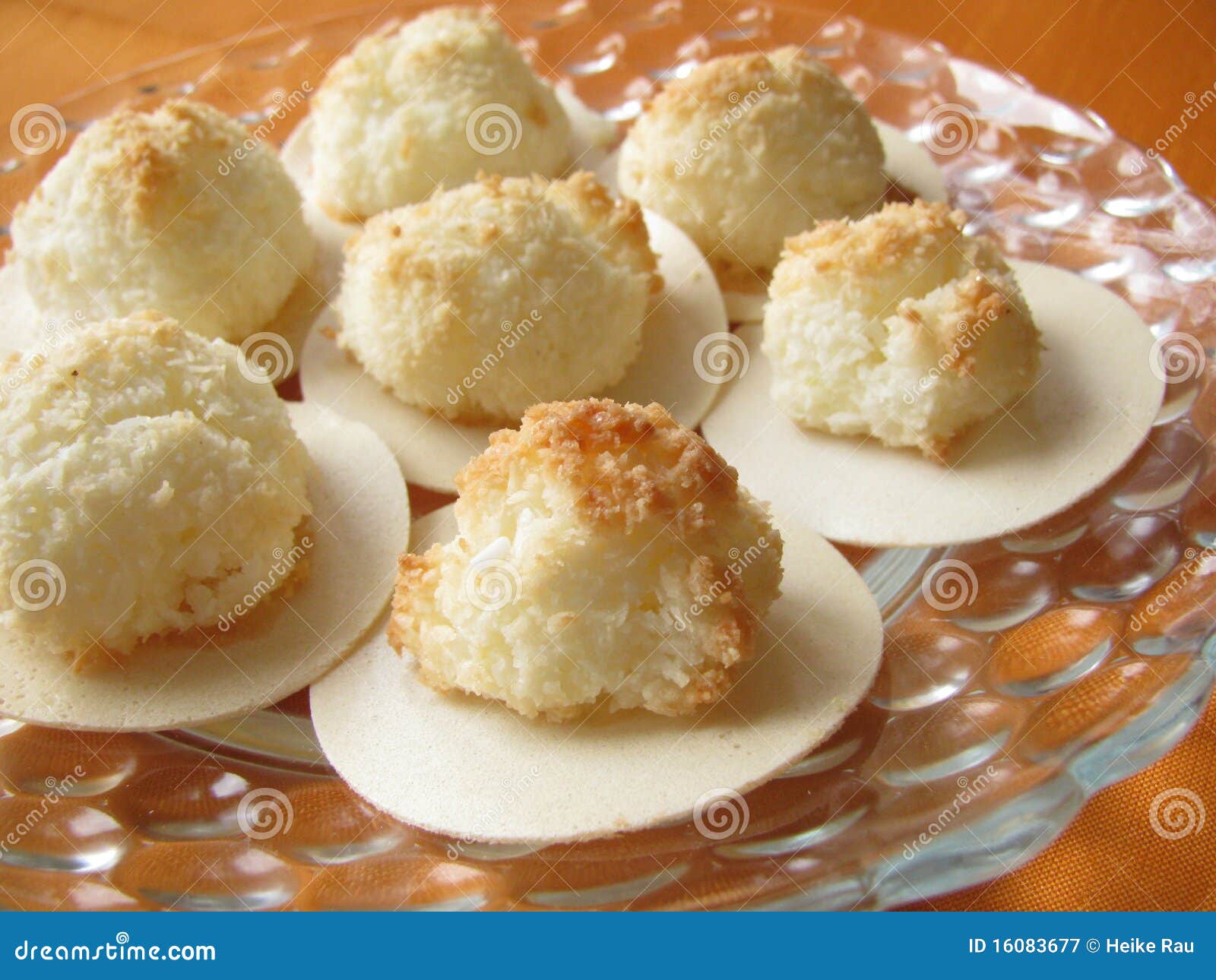 Coconut macaroons stock image. Image of macaroons, desiccated - 16083677