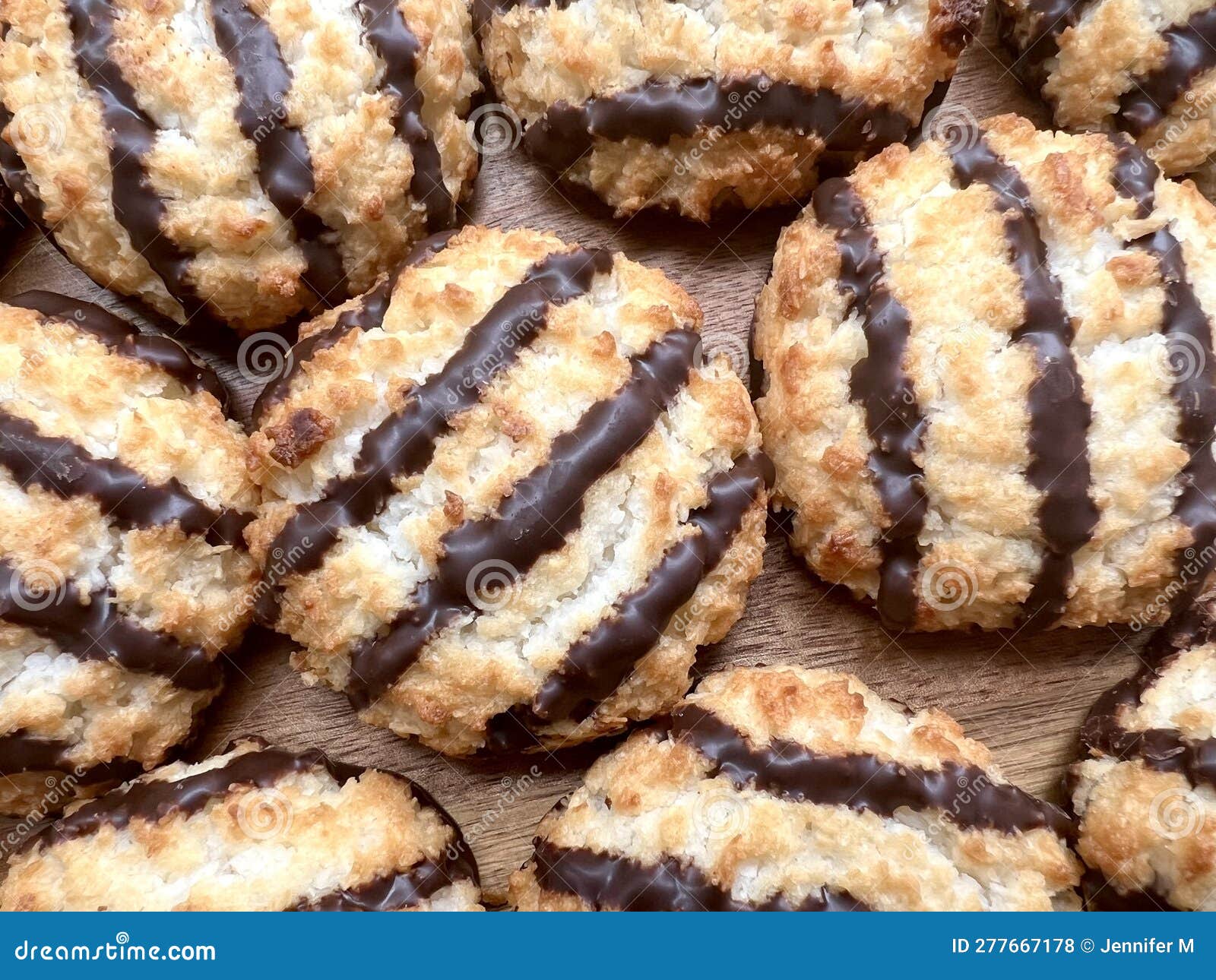 Coconut macaroons stock photo. Image of macaroons, brown - 277667178