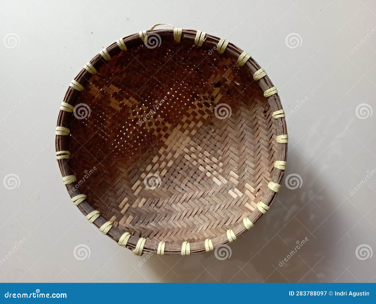 Coconut Milk Filter Made of Woven Bamboo Stock Image - Image of filter ...