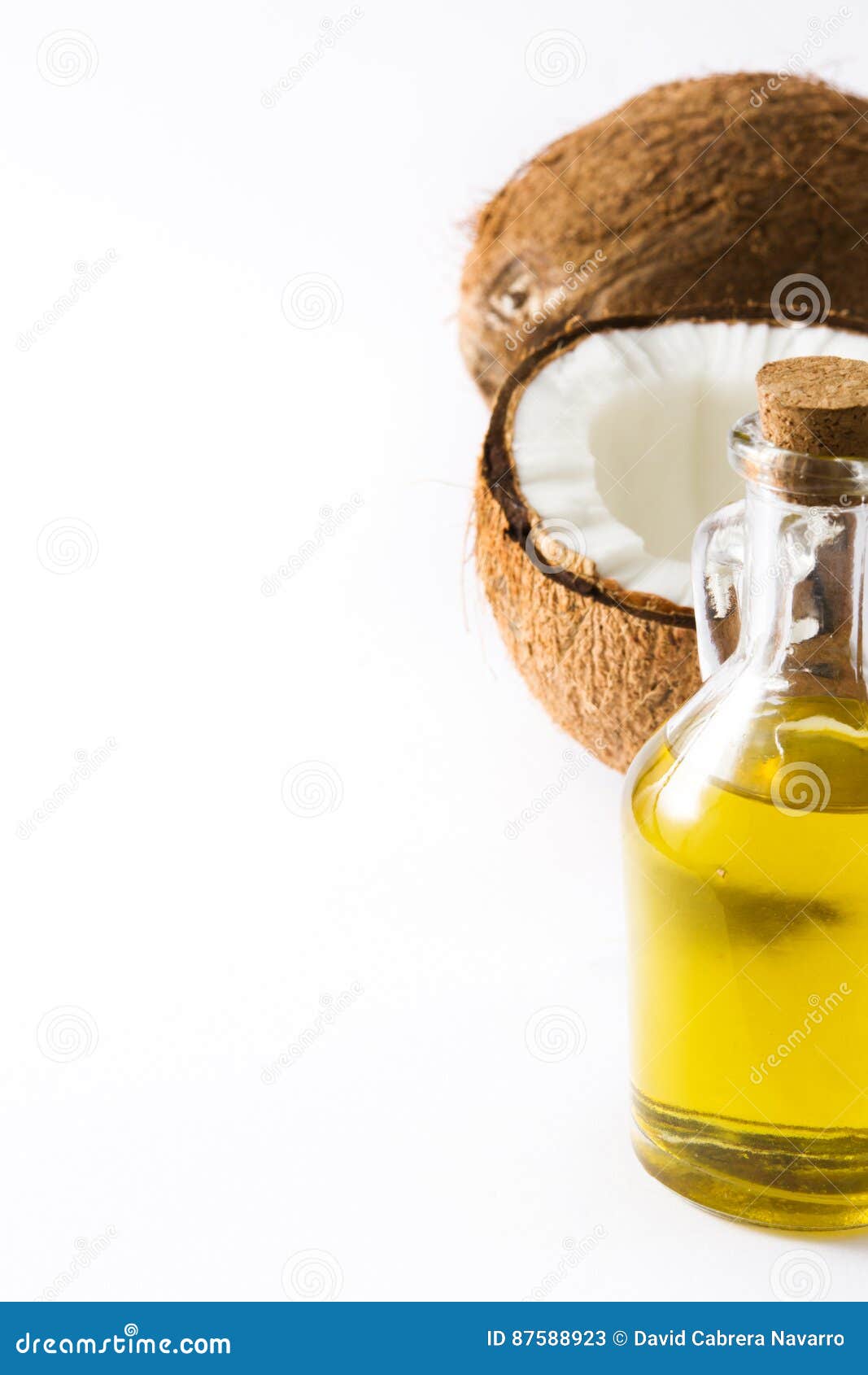 Coconut oil isolated stock image. Image of relaxing, healthy - 87588923