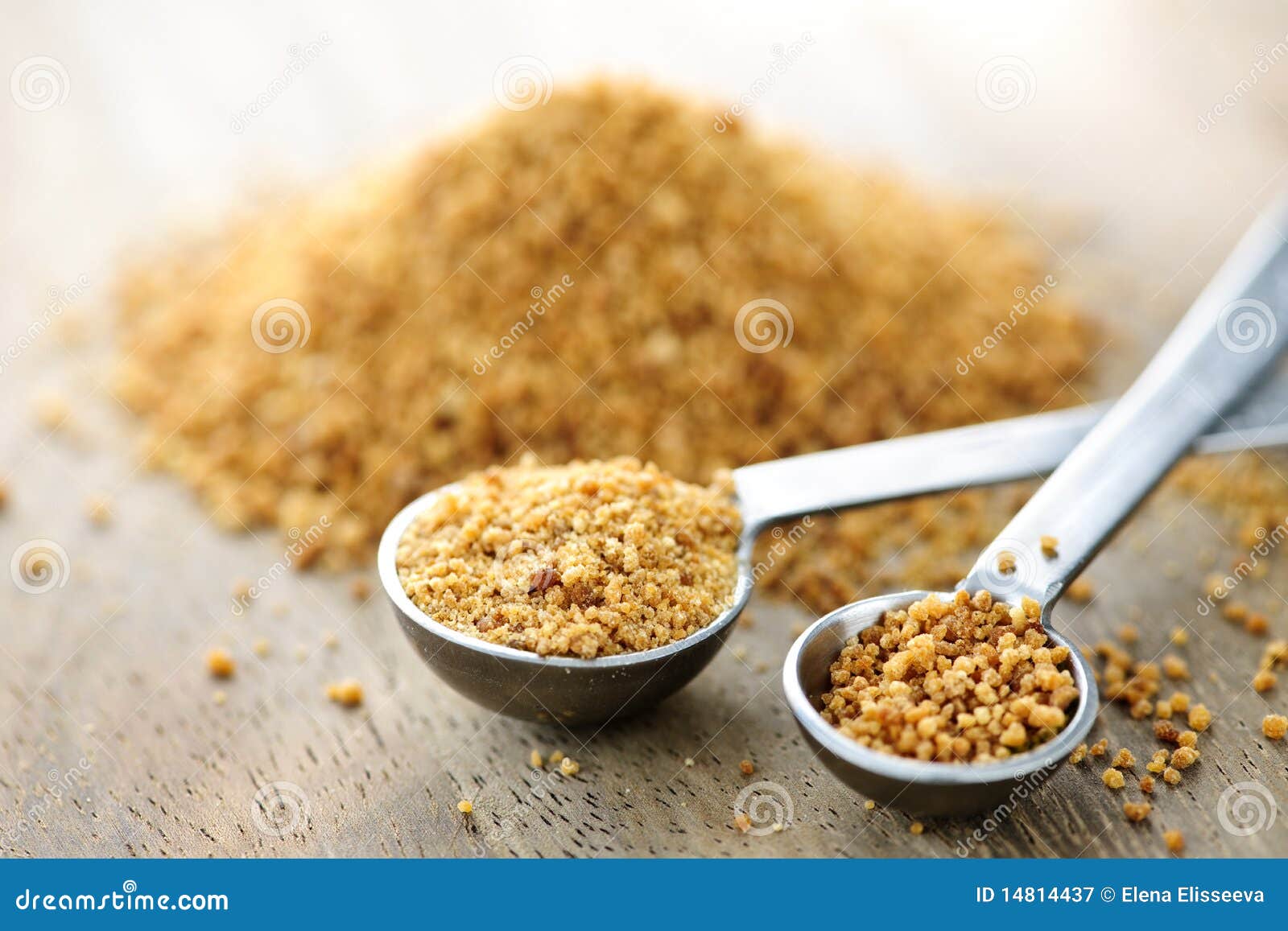 Coconut Palm Sugar in Measuring Spoons Stock Image - Image of cooking ...