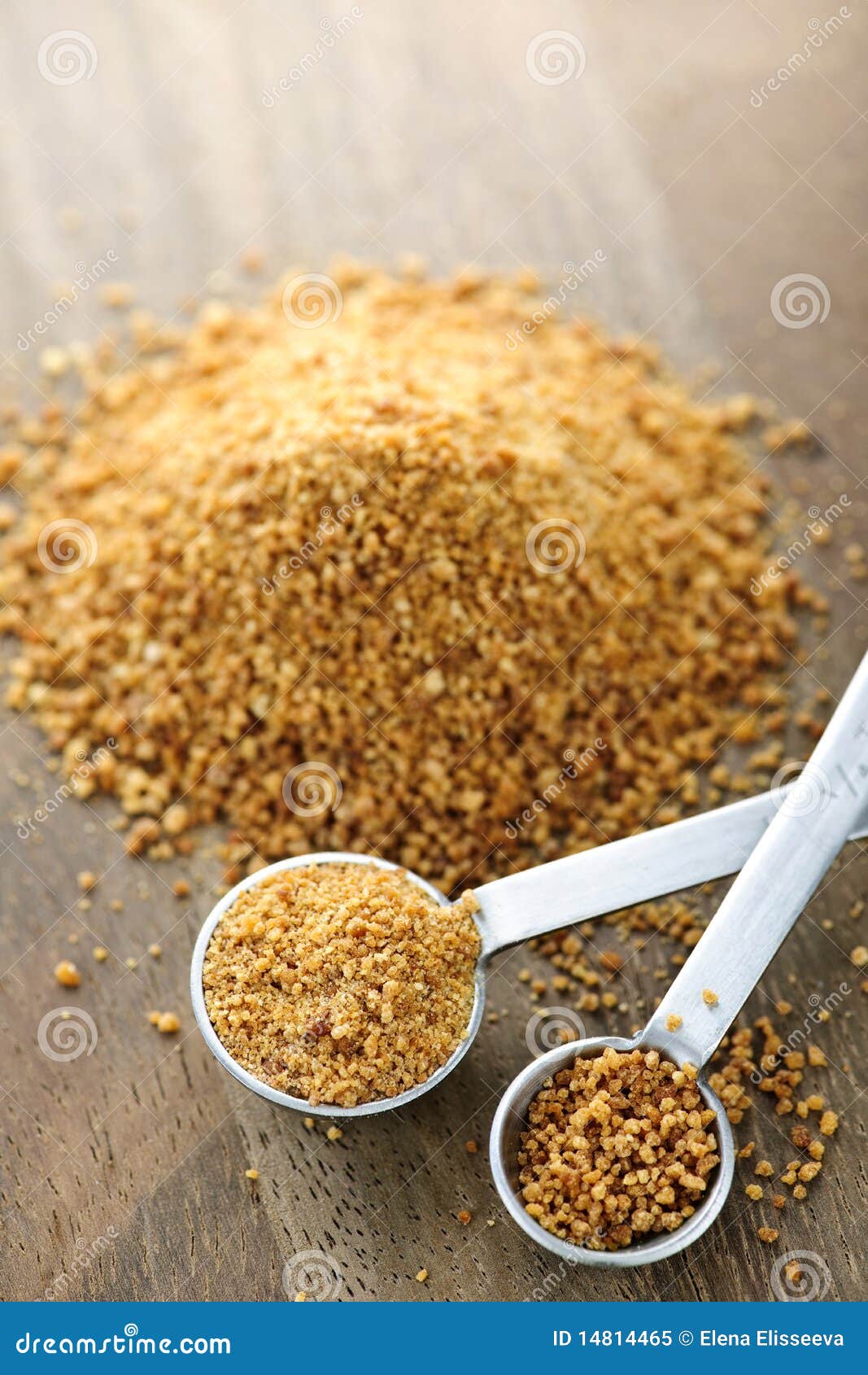 Coconut Palm Sugar in Measuring Spoons Stock Image - Image of cooking ...
