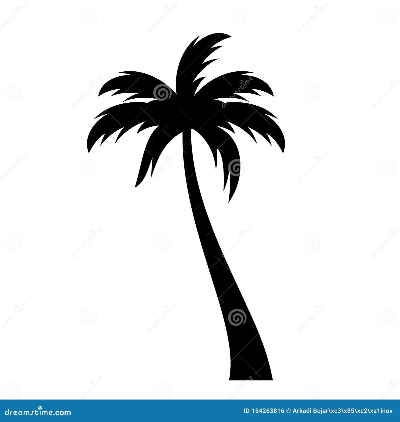 Coconut Palm Tree Vector Icon Stock Vector - Illustration of nature ... Coconut Palm Tree Vector Icon Stock Vector - Illustration of nature ...