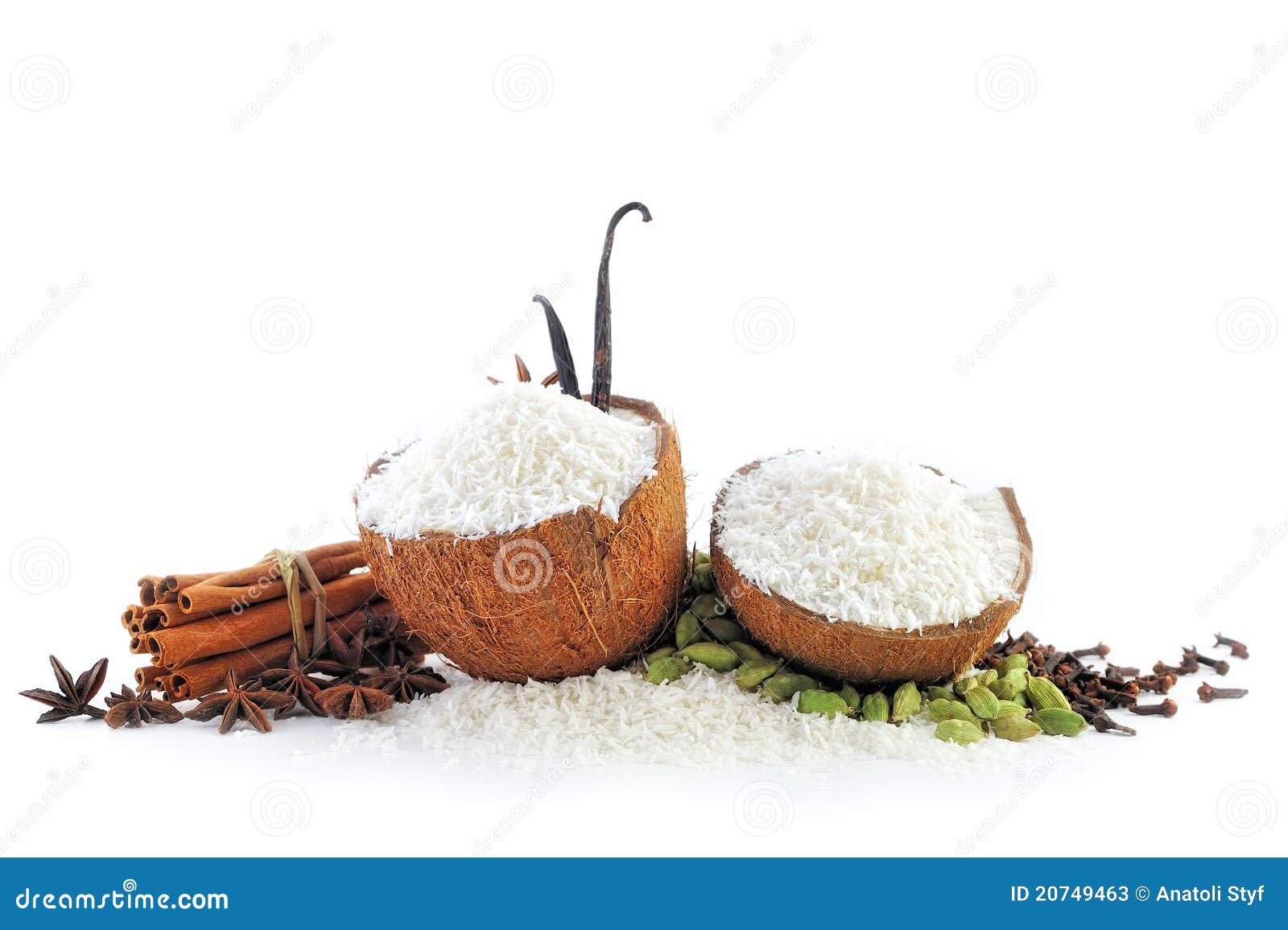 The Coconut parts stock image. Image of food, crumbs - 20749463