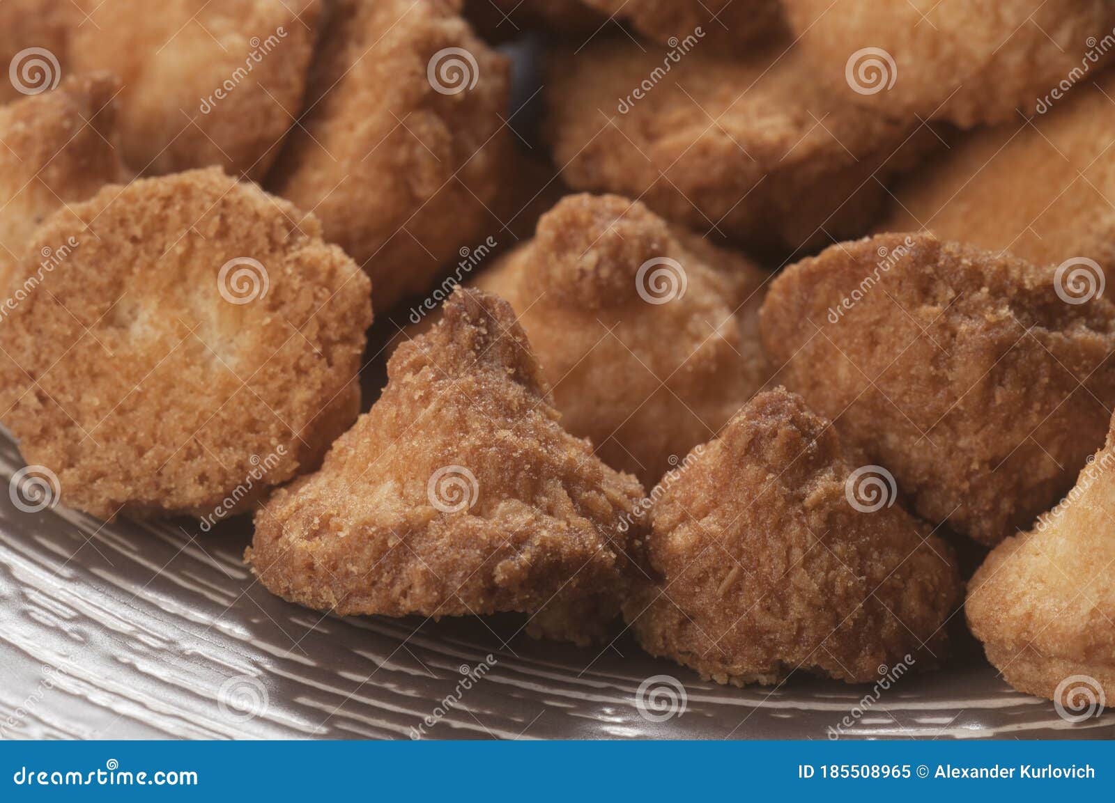 Coconut pastry on a plate stock image. Image of eating - 185508965