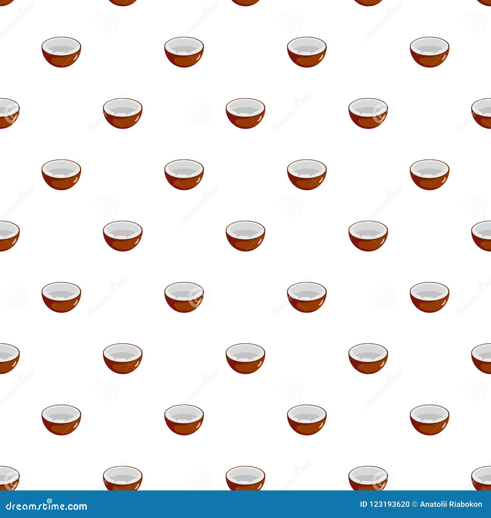 Coconut pattern seamless stock illustration. Illustration of exotic ...