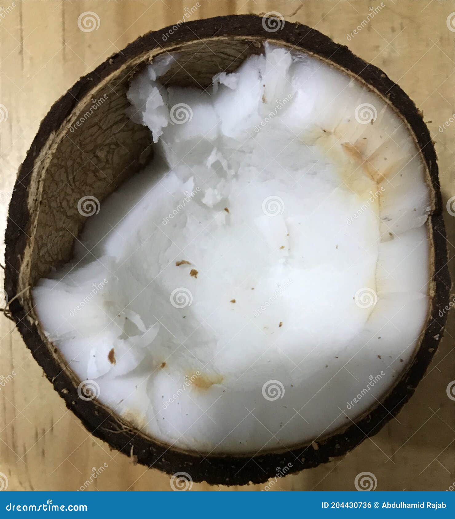 Coconut stock photo. Image of piece, inside, meat, white - 204430736