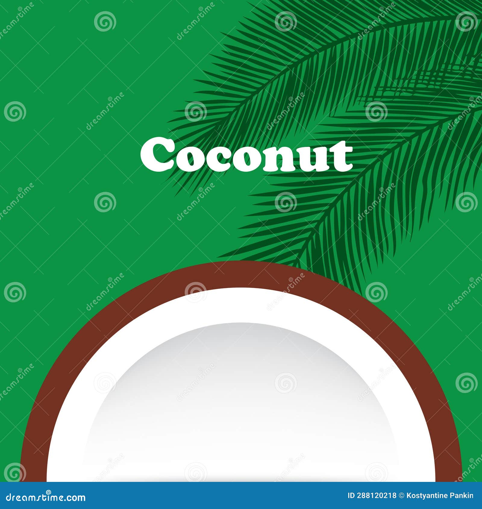 Coconut poster stock vector. Illustration of business - 288120218