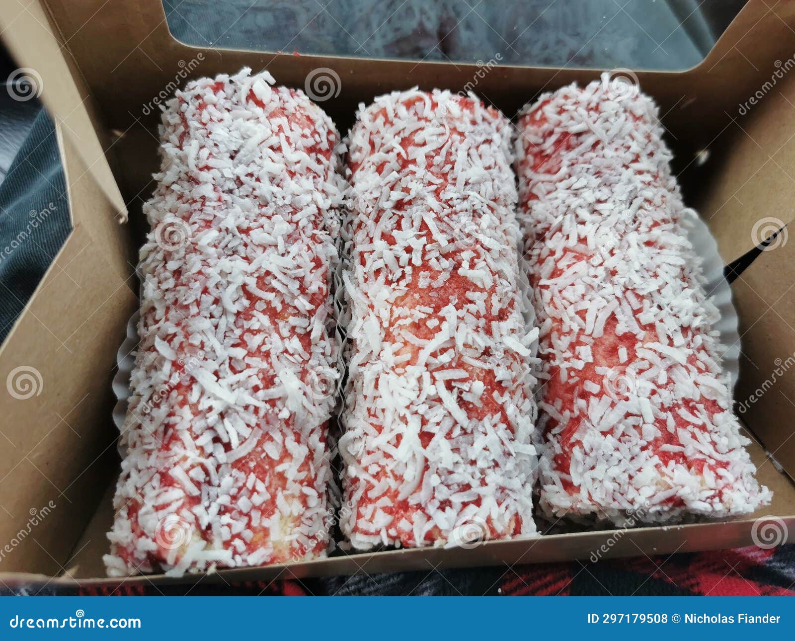 Coconut Raspberry Snack Cakes Stock Photo - Image of cake, dessert ...