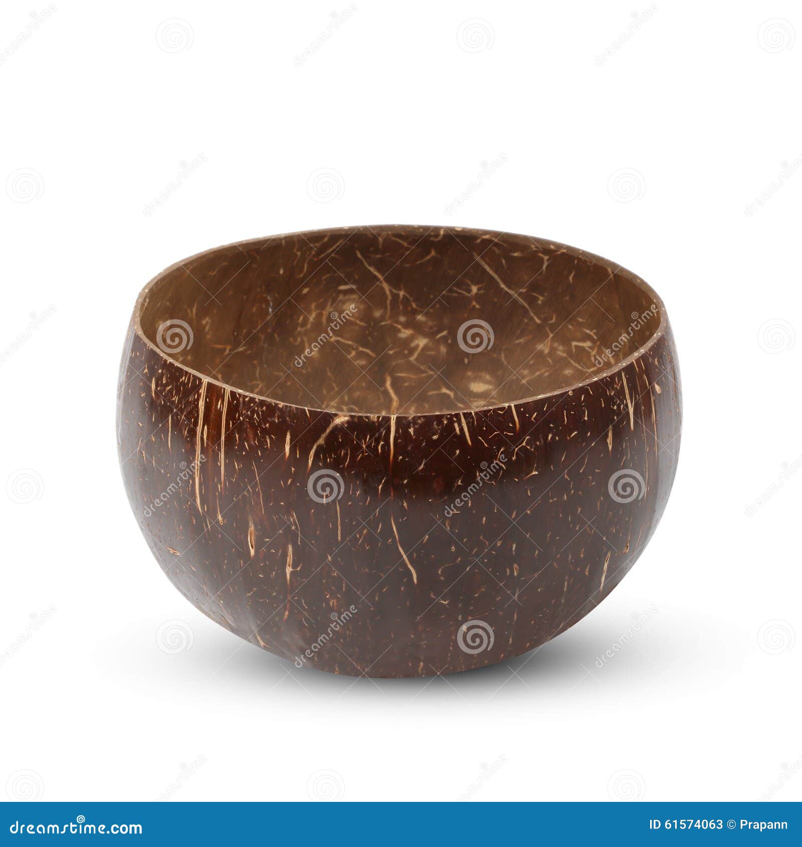 Coconut shell cup on white stock image. Image of healthcare - 61574063