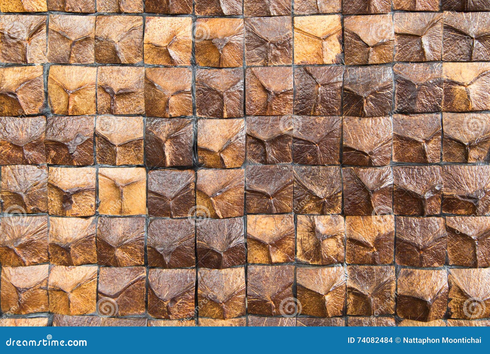Coconut Shell Texture Wood Decor Wall Stock Photo - Image of artistic ...