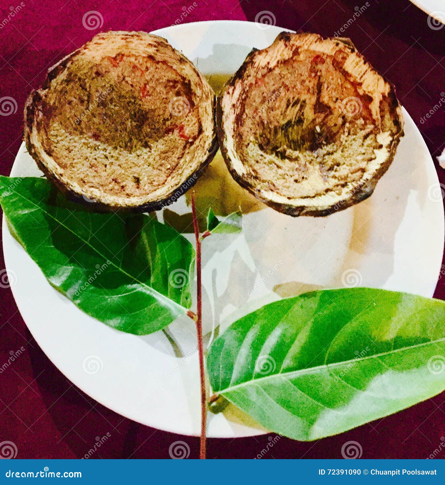 Coconut shell stock photo. Image of food, thai, shell - 72391090
