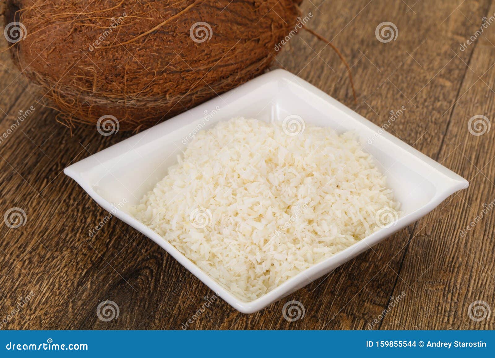 Coconut Shredded Chip with Nut Stock Photo - Image of ingredient ...