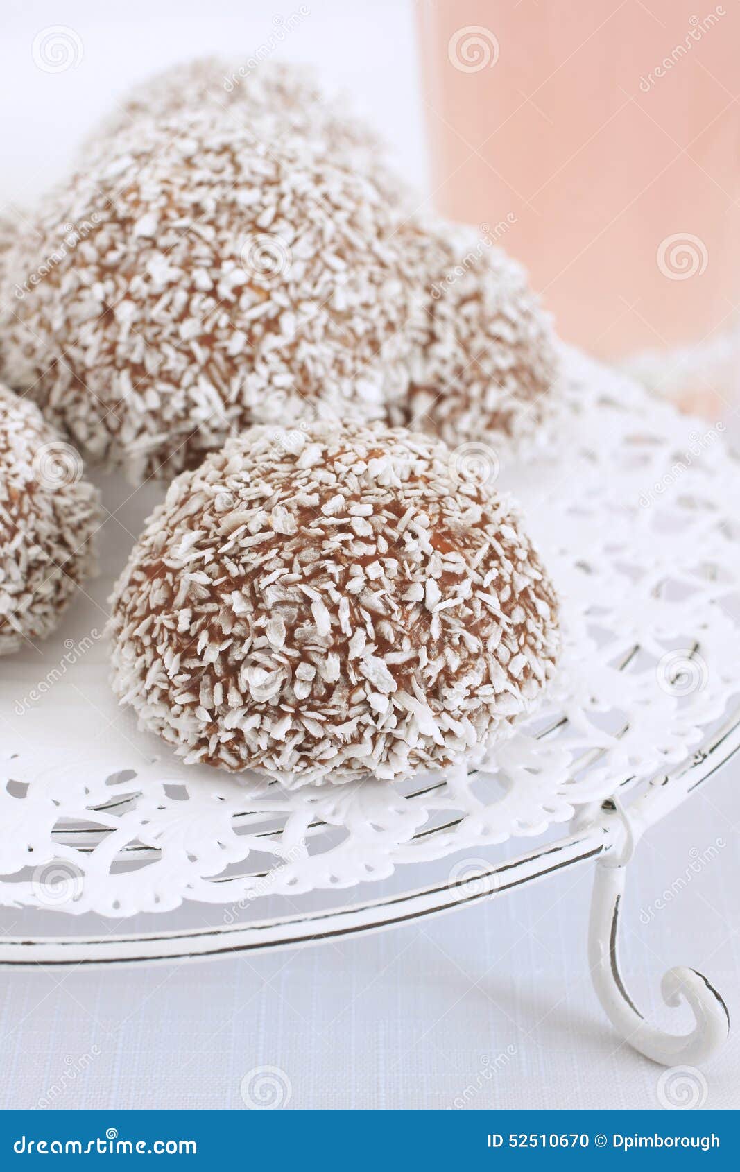 Coconut Snowballs stock photo. Image of confection, cookies - 52510670
