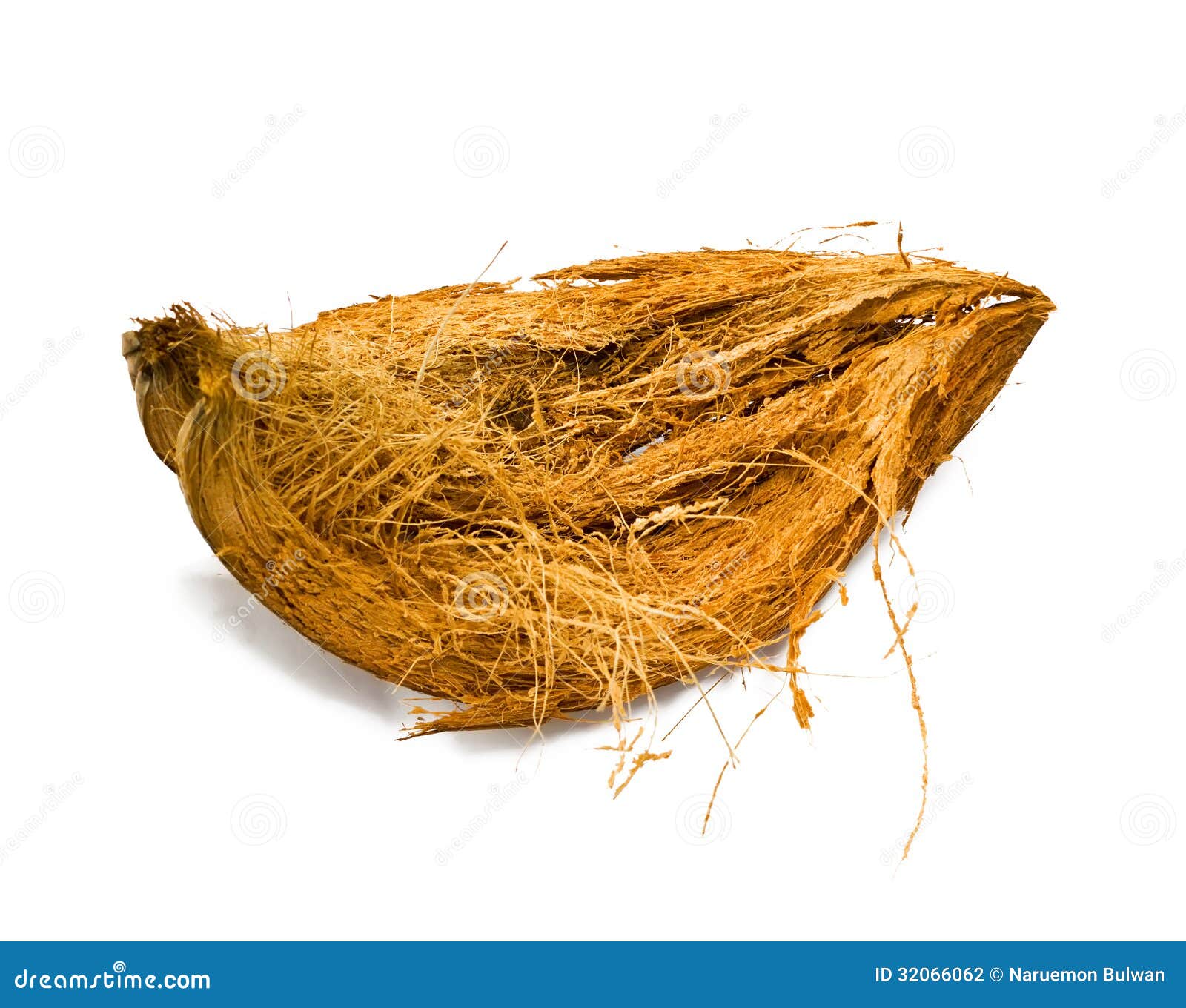 Coconut Spathe Fiber Isolated On White Background Stock Photography ...