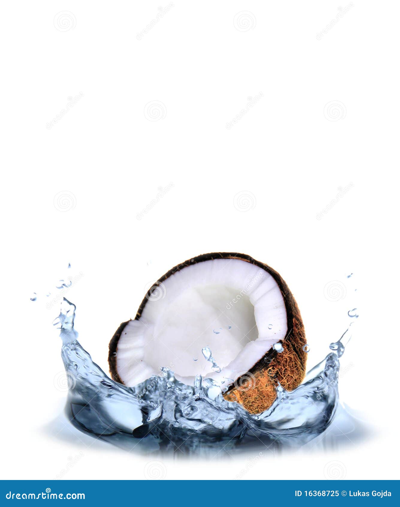 Coconut splash stock image. Image of nature, light, liquid - 16368725