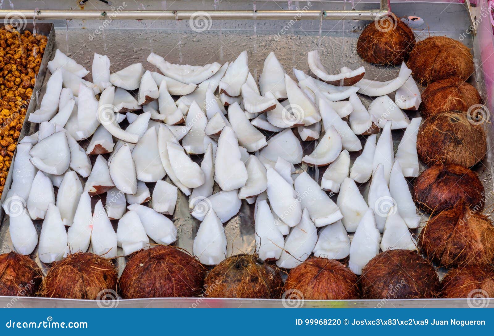 Coconut Stand at the Fair II Stock Photo - Image of pastry, counter ...