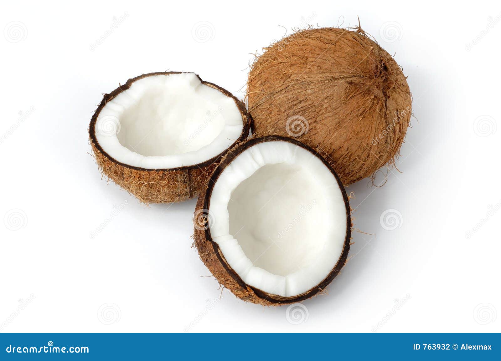 Coconut Still-life Isolated Stock Photo - Image of dieting, white: 763932