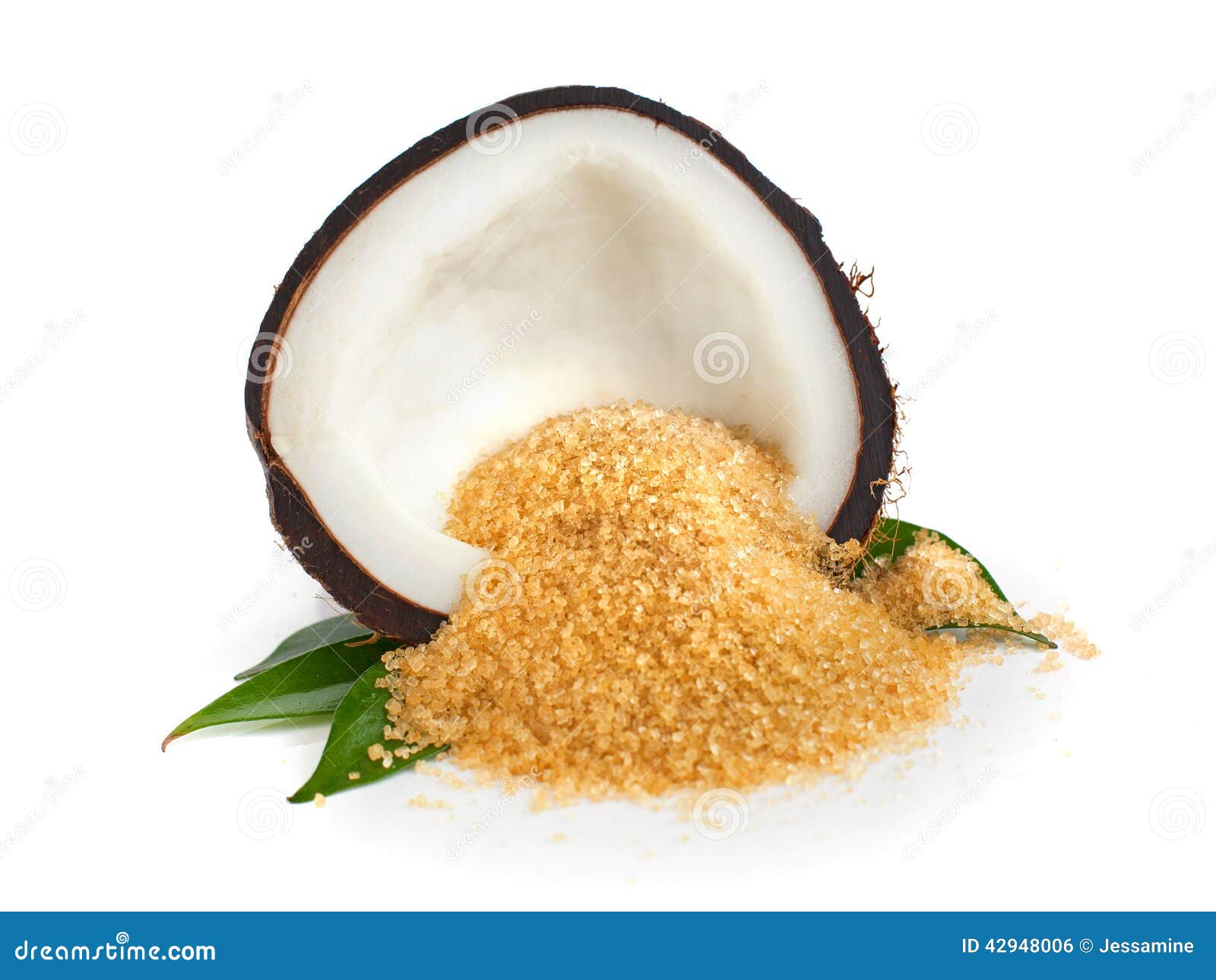 Coconut sugar stock photo. Image of organic, palm, isolated - 42948006