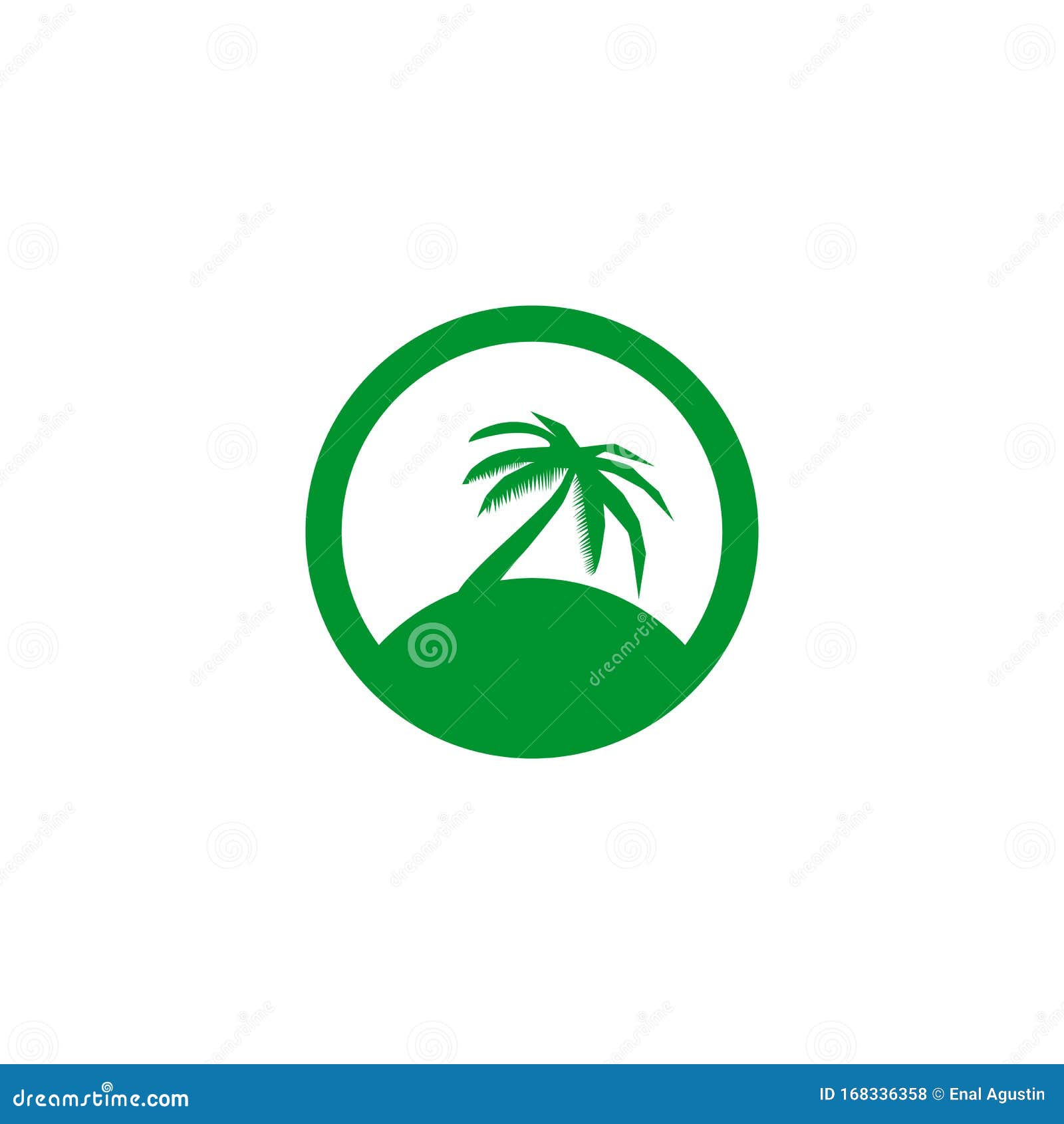 Coconut Tree Icon Logo Design Vector Template Stock Vector ...