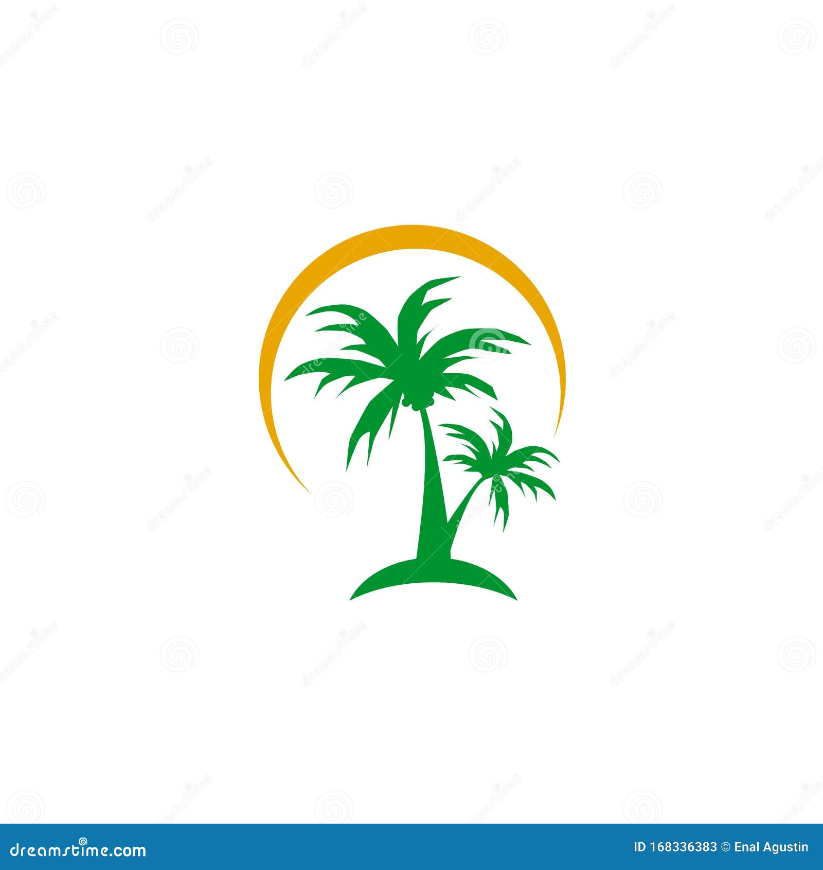 Coconut Tree Icon Logo Design Vector Template Stock Vector ...