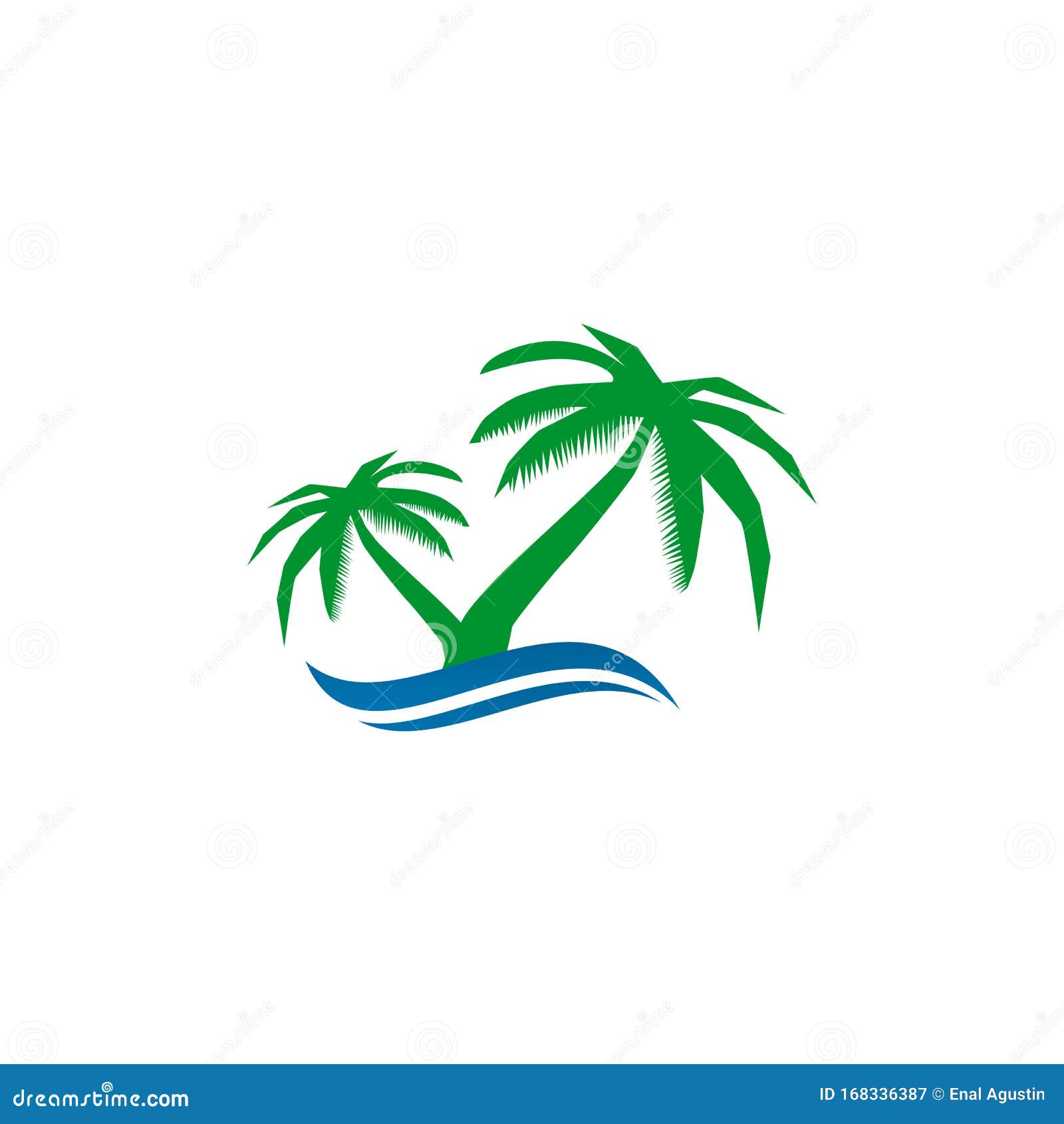 Coconut Tree Icon Logo Design Vector Template Stock Vector ...