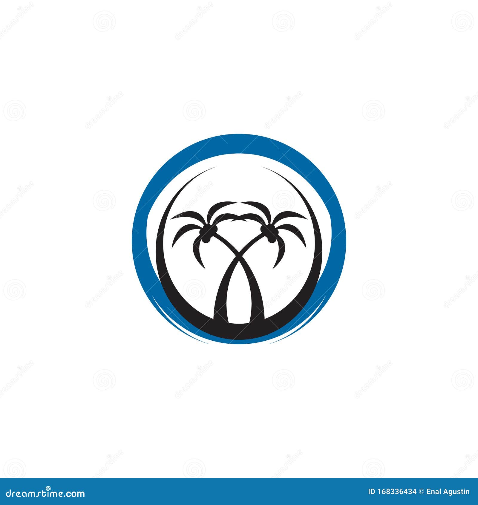 Coconut Tree Icon Logo Design Vector Template Stock Vector ...