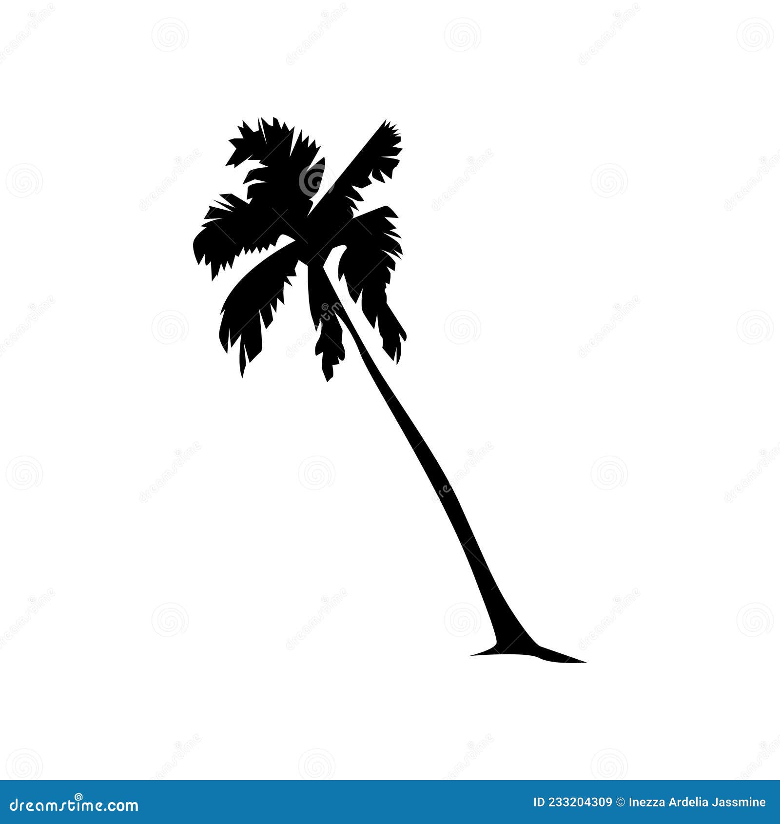 Illustration Vector Graphic of Coconut Tree Stock Vector - Illustration ...