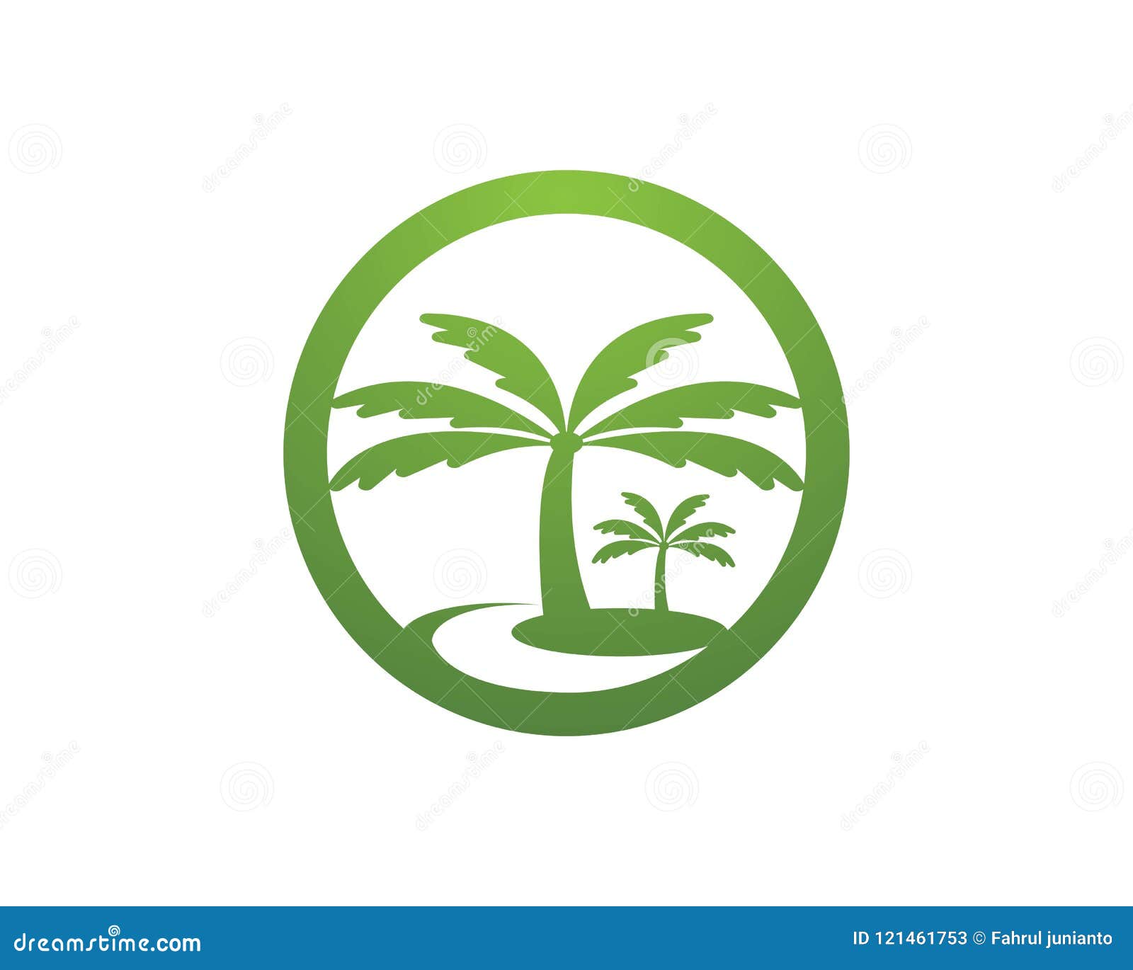Coconut Tree Logo Vector Illustration Stock Vector - Illustration of ...