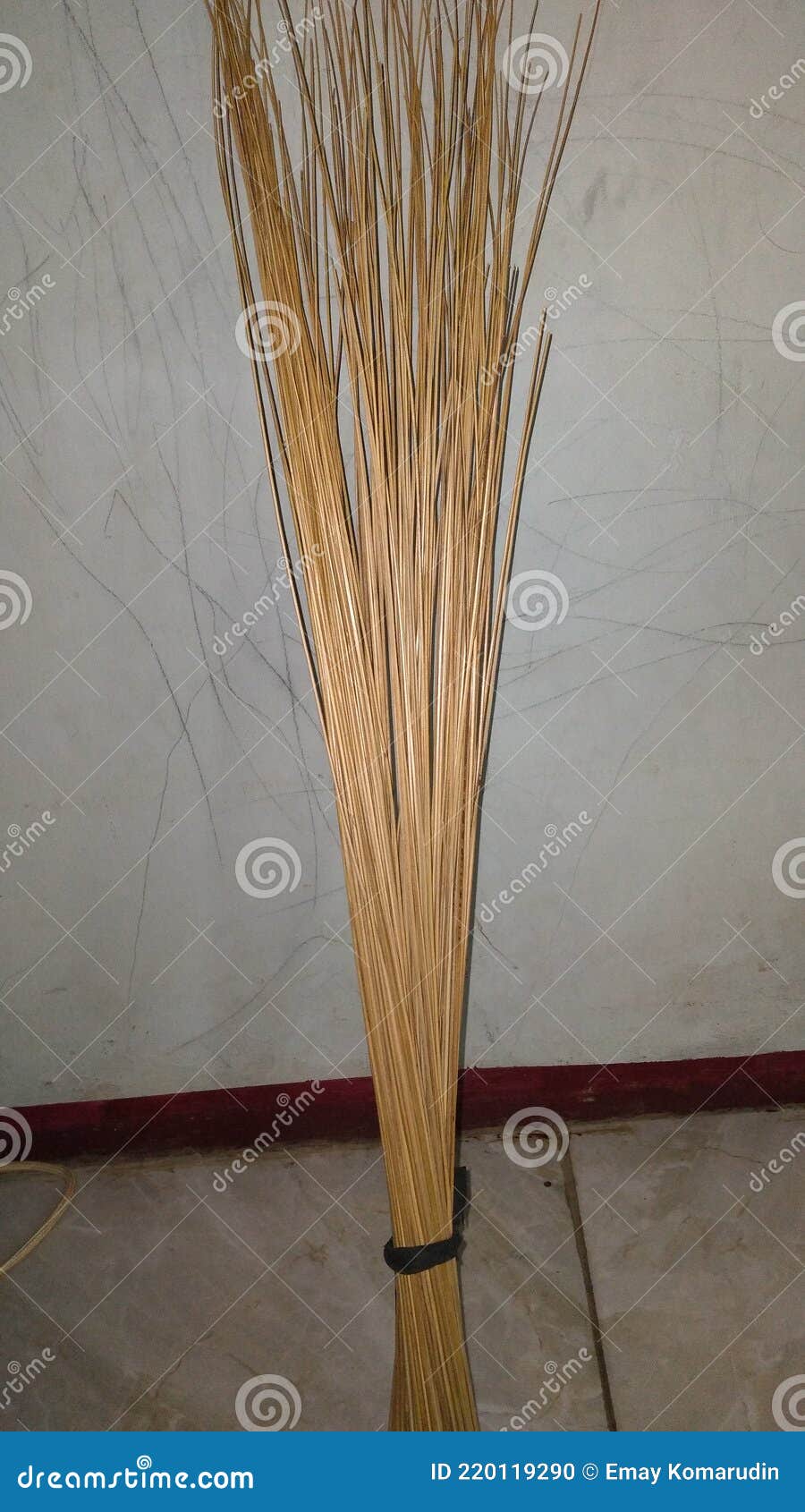 The Stick Broom Is A Traditional Indonesian Broom Royalty-Free Stock ...