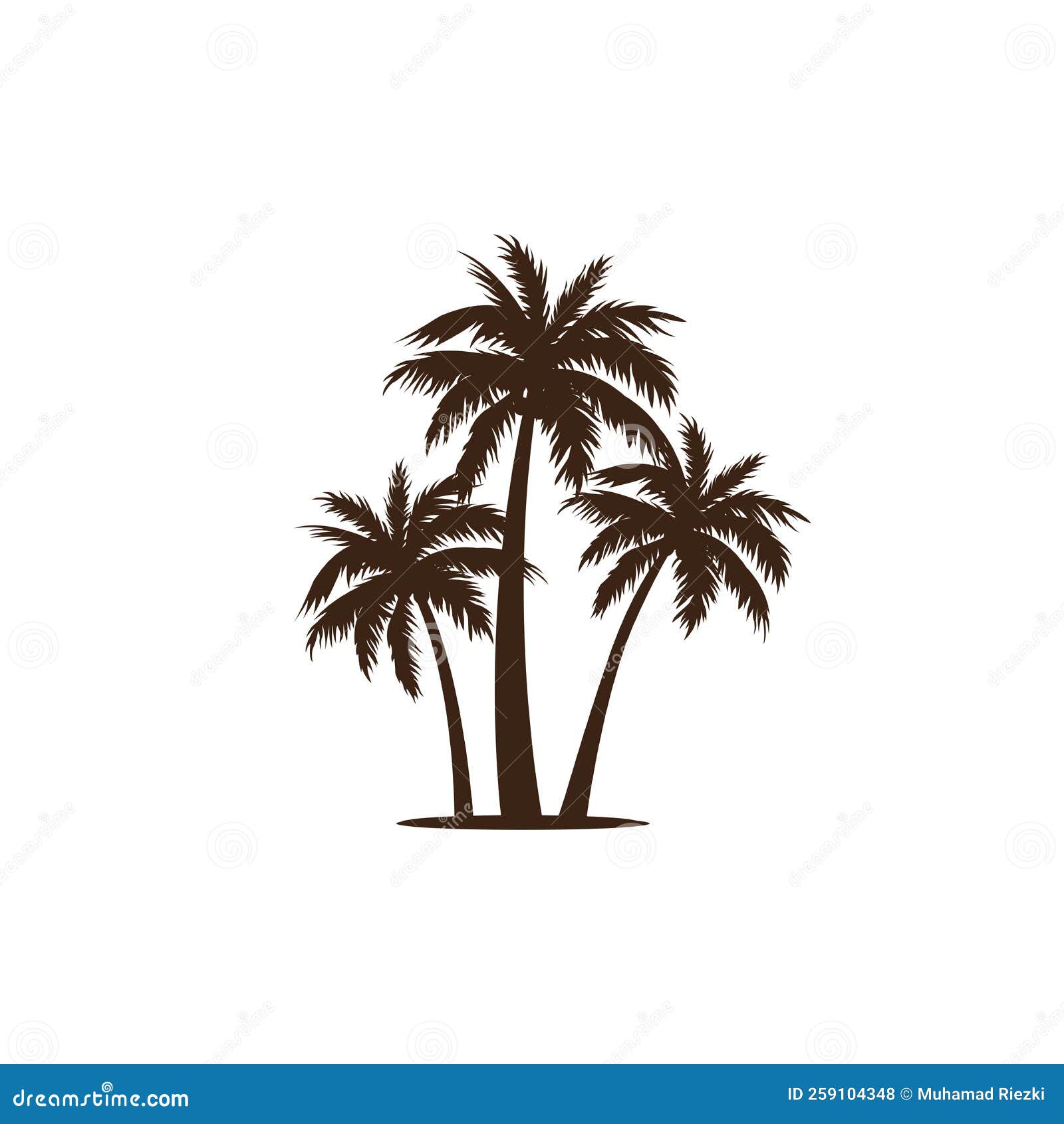 Coconut Tree Vector Design that Defines Comfort Stock Vector ...