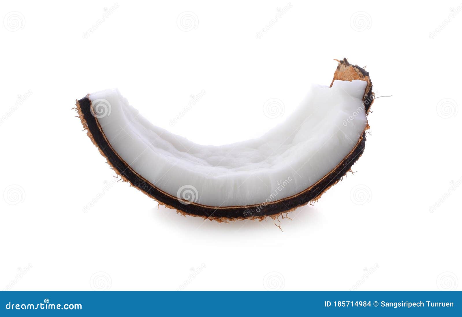Coconut Isolated on White Background Stock Photo - Image of natural ...