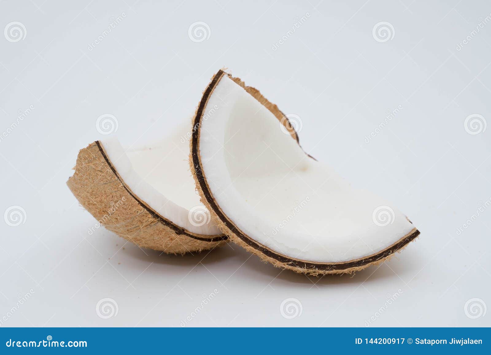 Coconuts Isolated on the White Stock Image - Image of coco, coconut ...