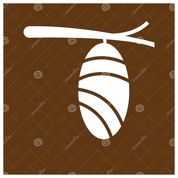 Cocoon Icon Illustration Design Stock Vector - Illustration of creative ...