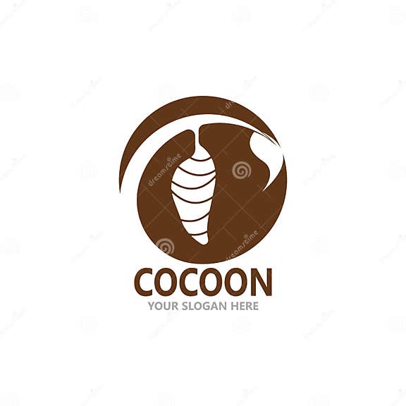 Cocoon Icon and Symbol Vector Template Illustration Stock Vector ...