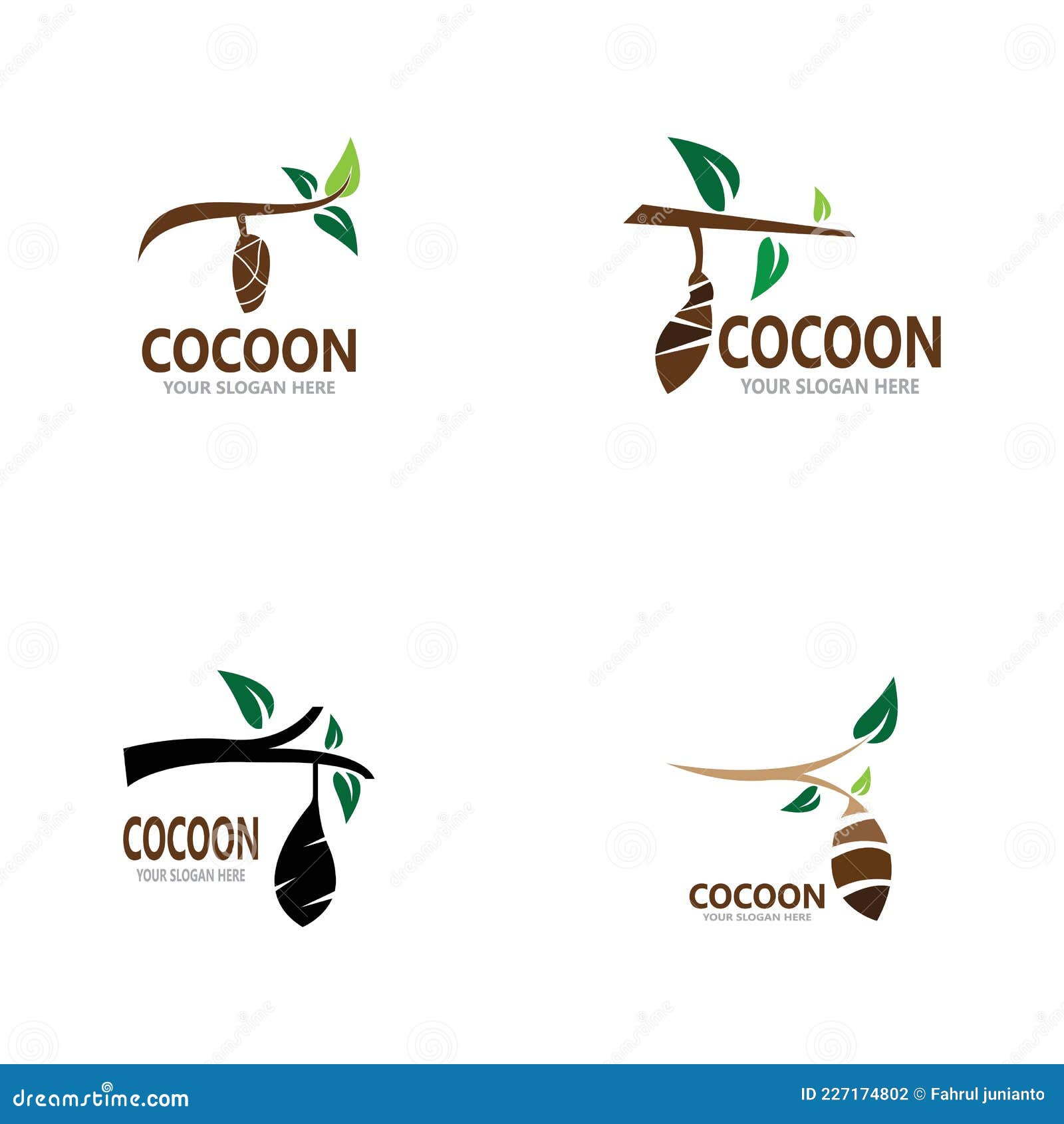 Cocoon Icon and Symbol Vector Template Illustration Stock Vector ...