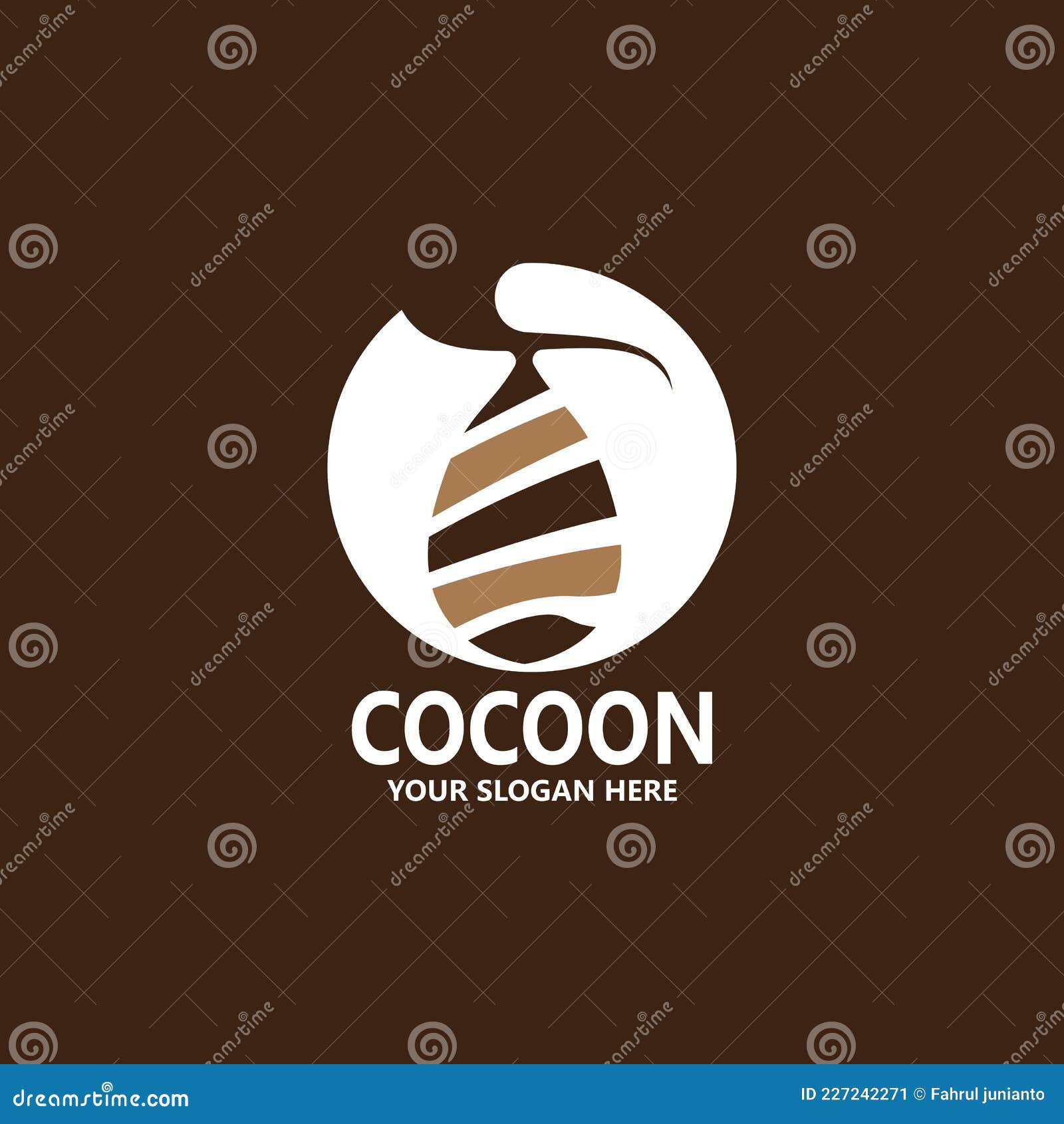 Cocoon Icon and Symbol Vector Template Illustration Stock Vector ...
